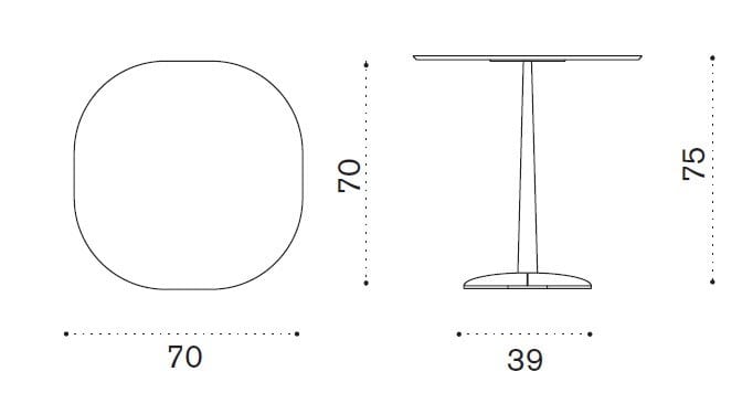 ENJOY Ceramic table By Ethimo