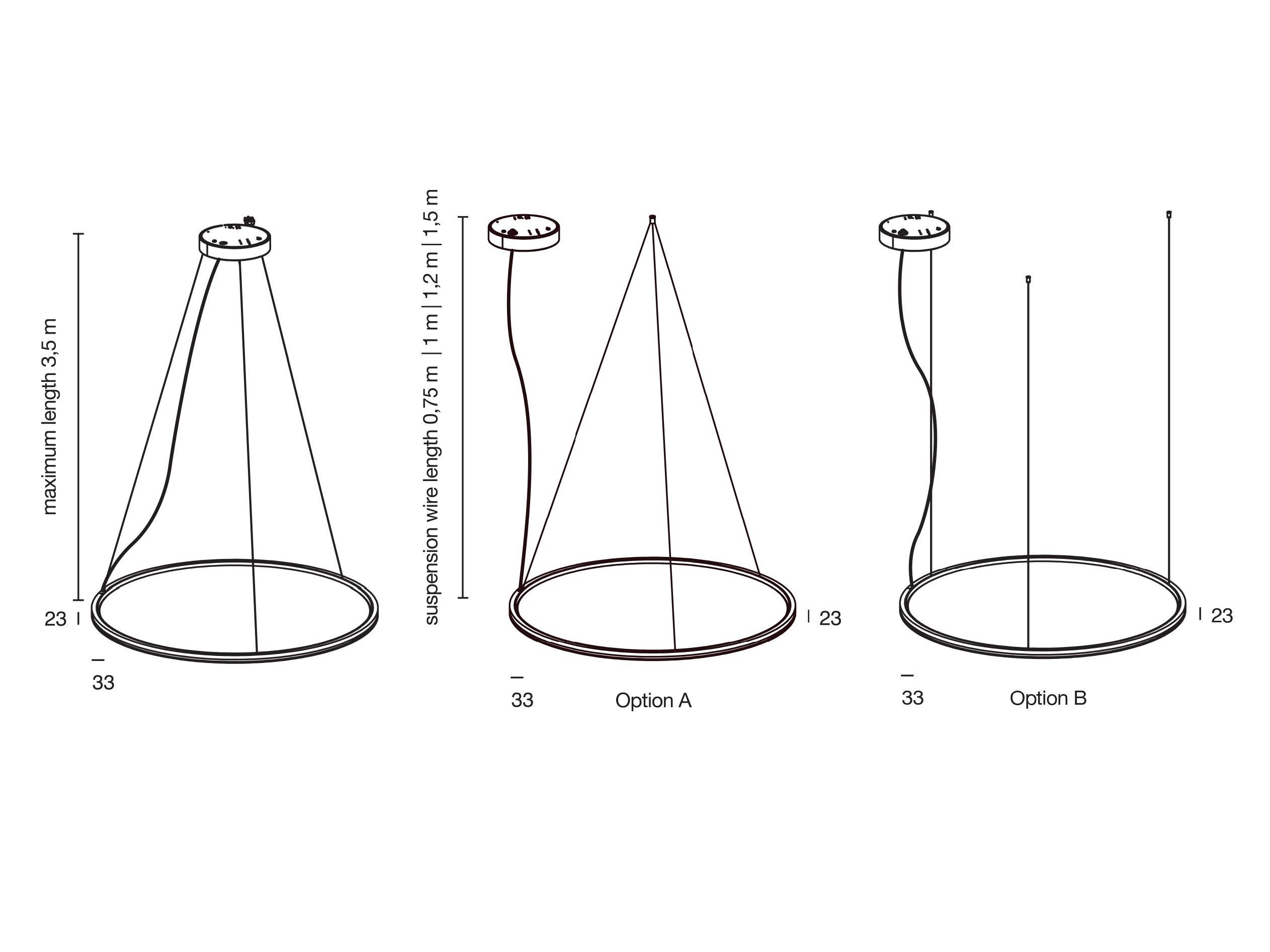 EOS CIRCULAR LED pendant lamp By LED Luks
