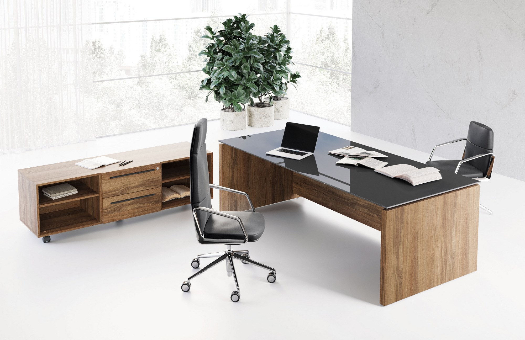 EOS | Office desk with drawers By Las Mobili