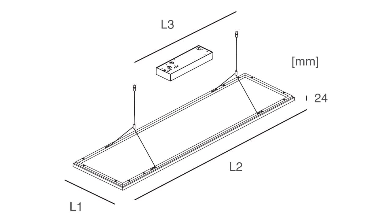 LED modular pendant lamp EOS SYSTEM By LED Luks