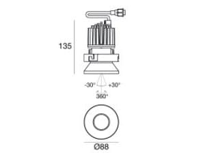 EPITAX_J Recessed LED aluminium spotlight By Linea Light Group