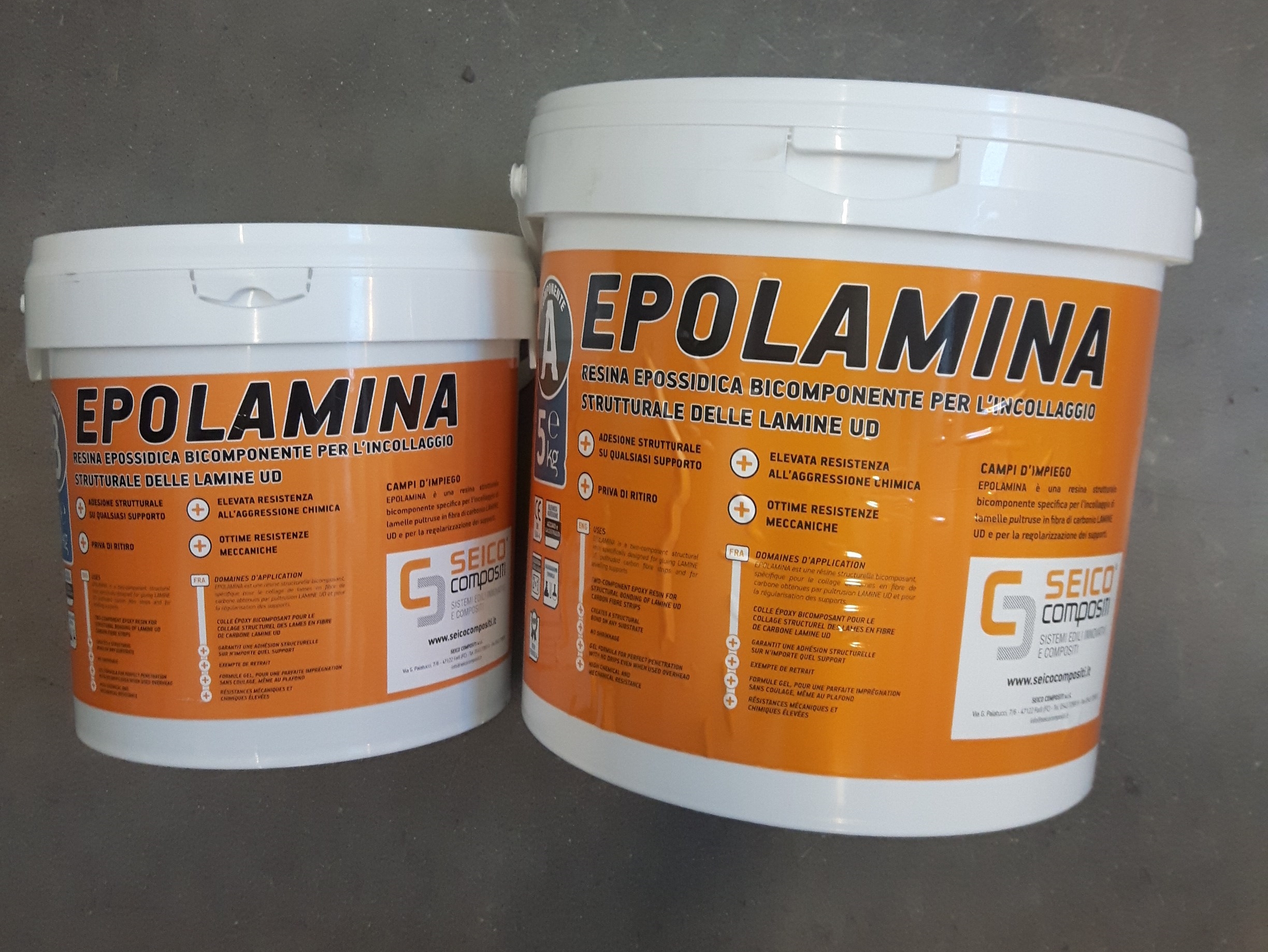 Structural adhesive EPOLAMINA (A+B) By Seico Compositi