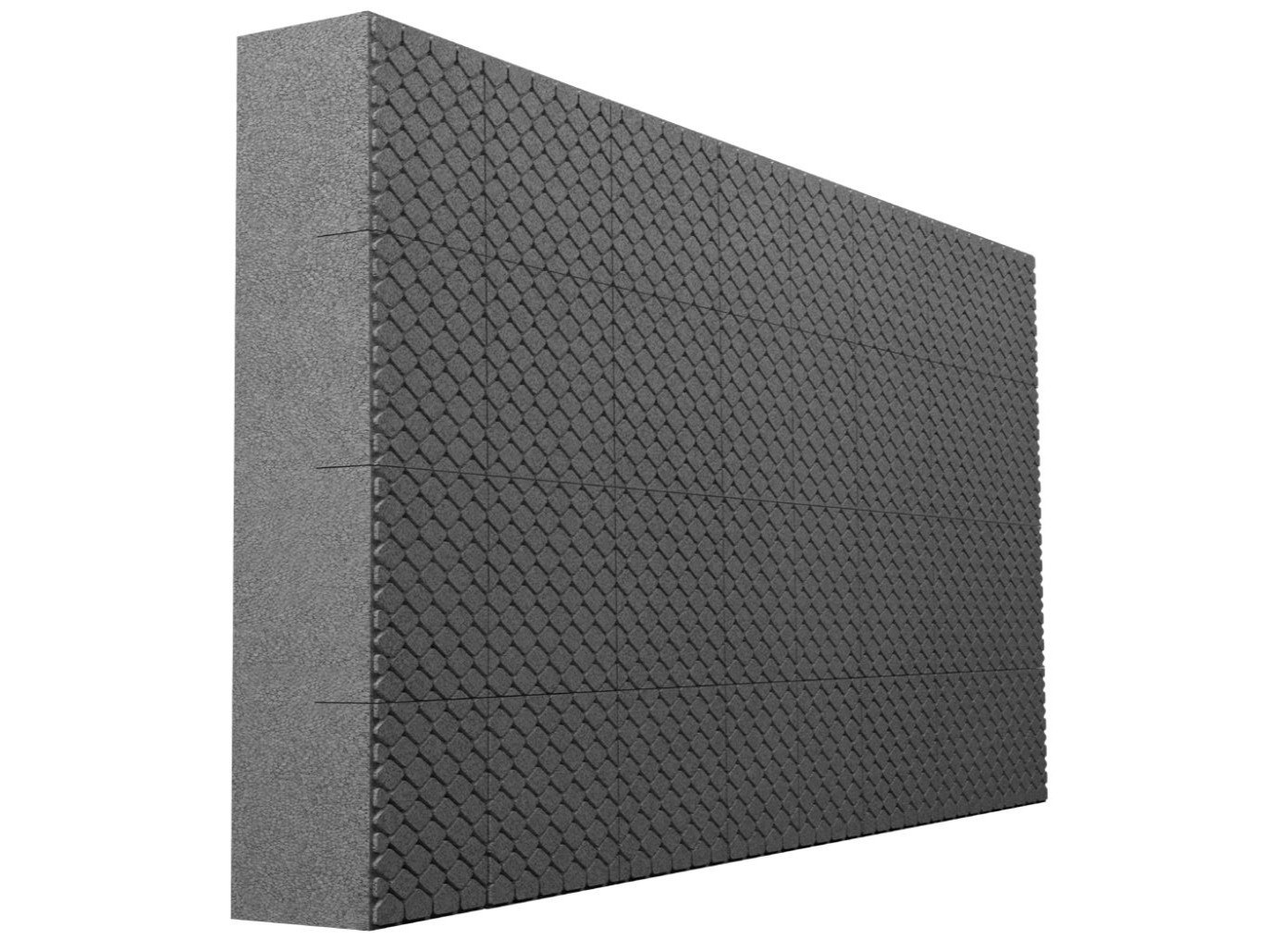 Exterior insulation system panel EPS FOR PLINTH GRAY CAM By Knauf Italia