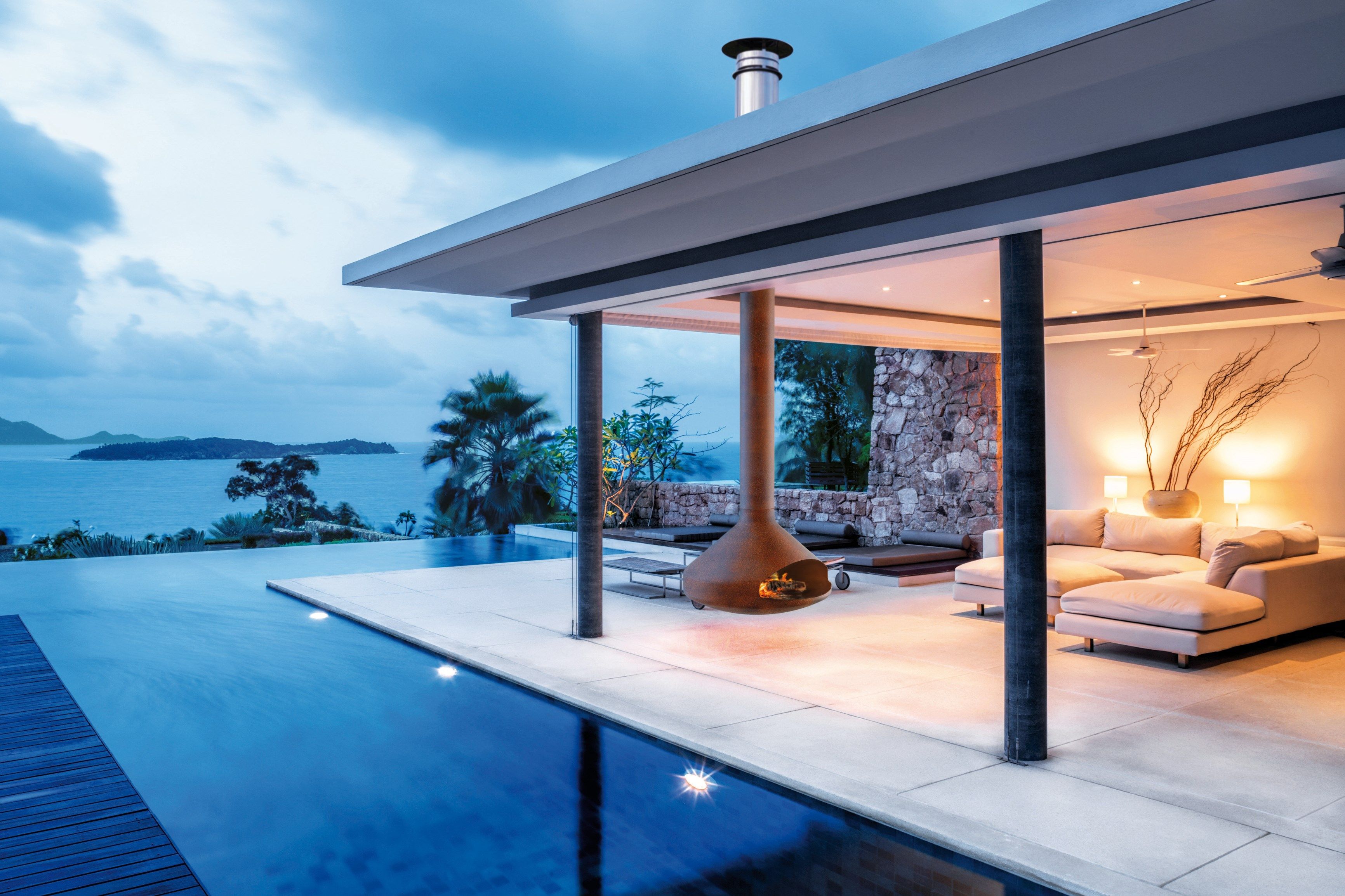 ERGOFOCUS | Outdoor fireplace Outdoor fireplace By Focus creation