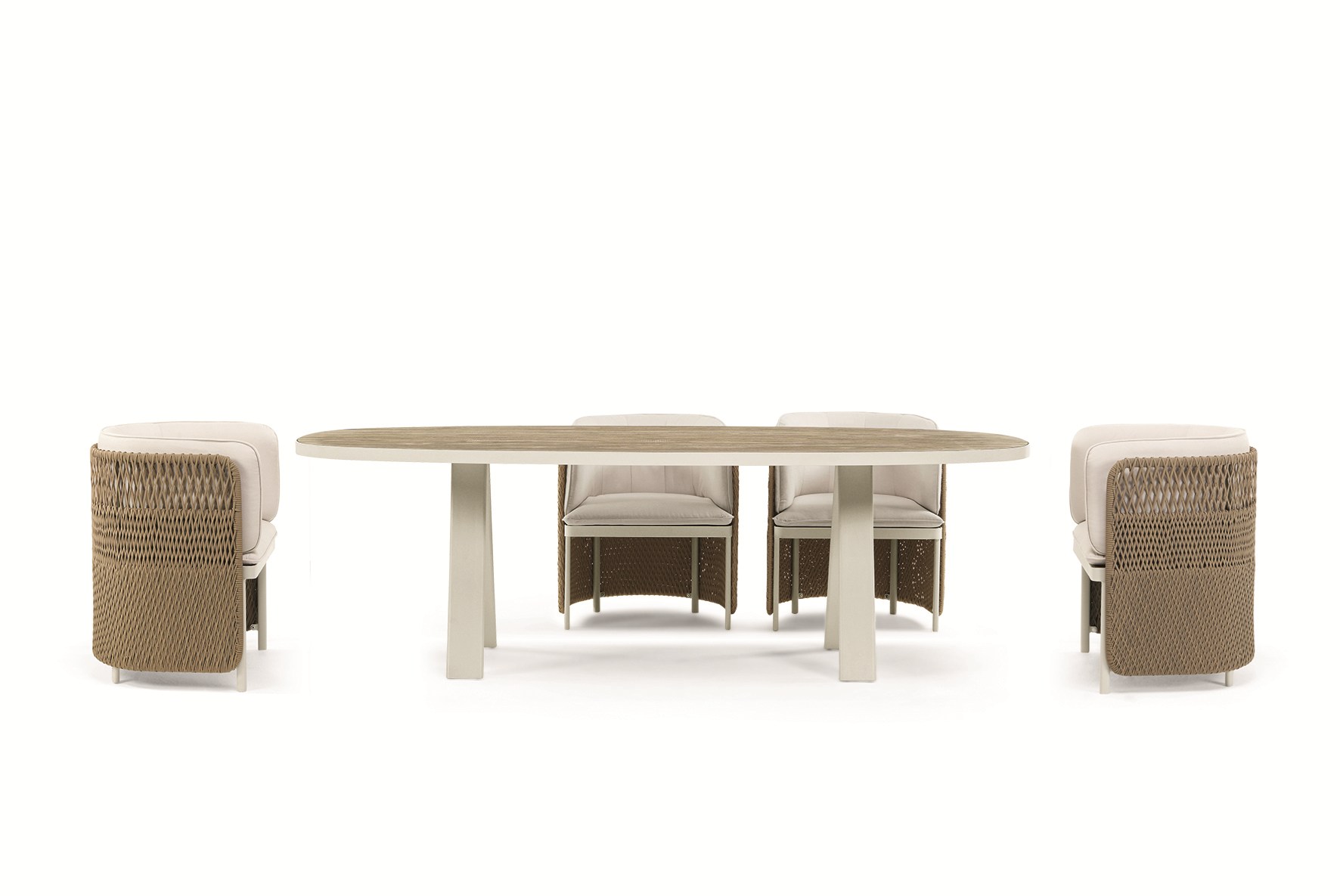 ESEDRA Upholstered garden chair with armrests By Ethimo | design Luca ...