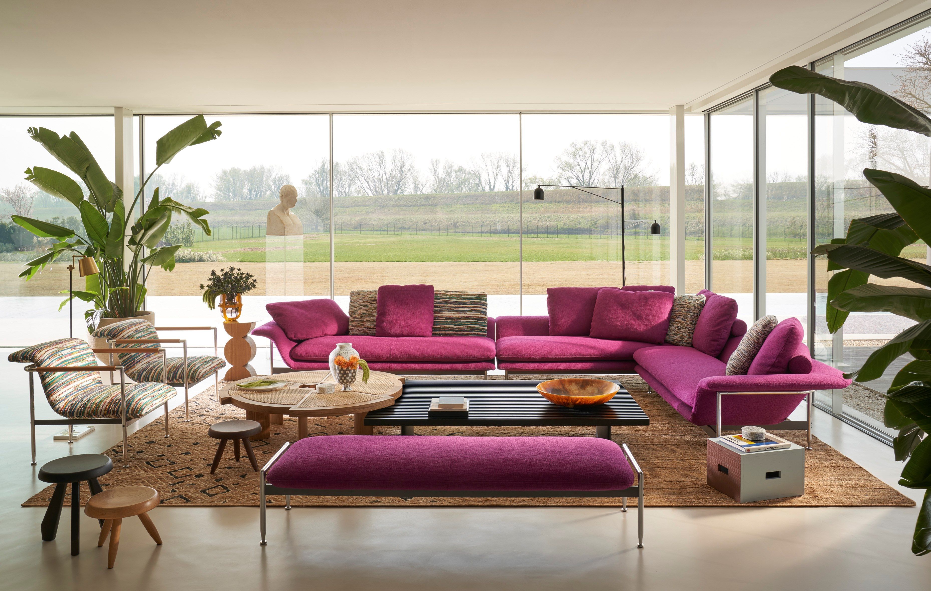 ESOSOFT Fabric armchair with armrests By Cassina | design Antonio Citterio