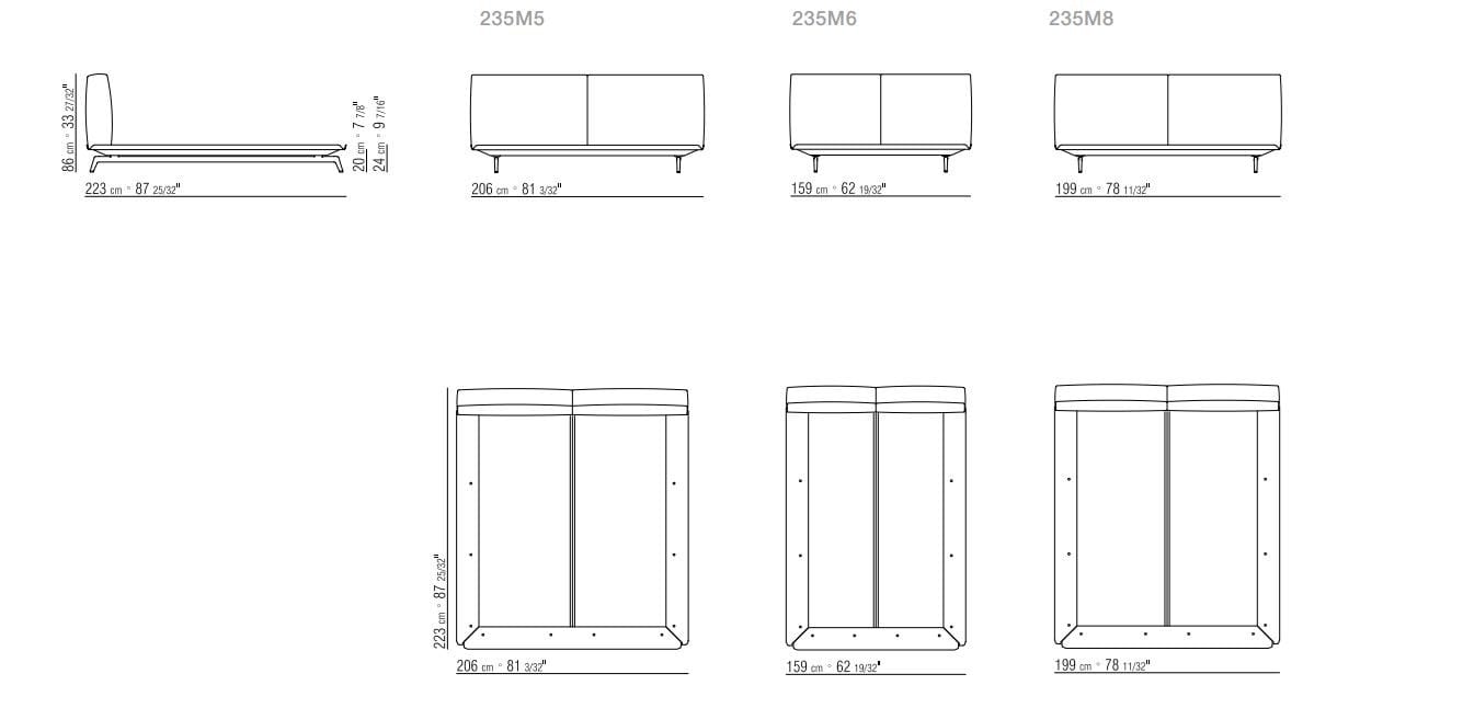ESTE | Bed By Flexform design Antonio Citterio