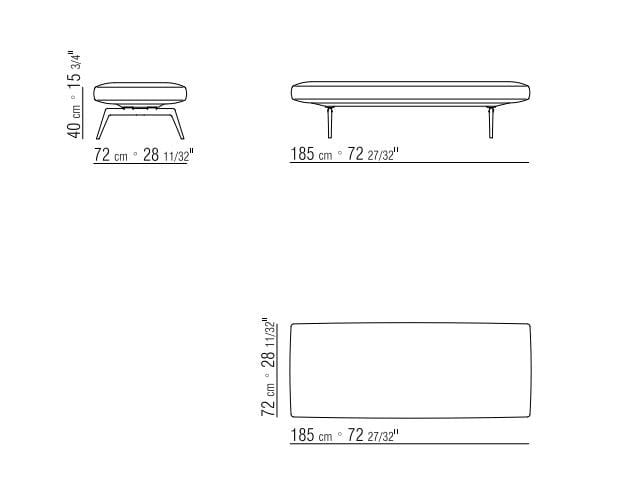 ESTE | Bench By FLEXFORM design Antonio Citterio