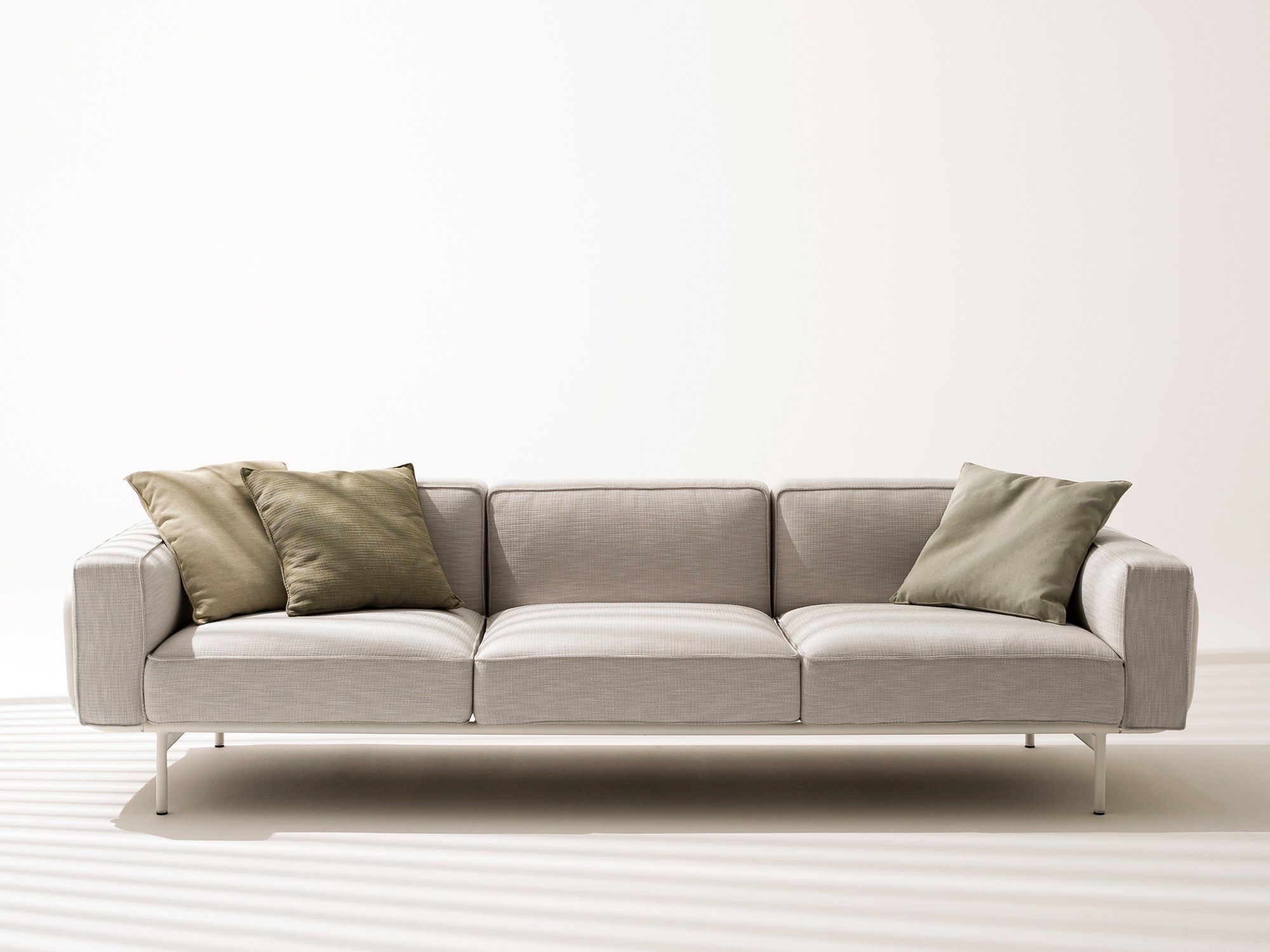 ESTENDO 3 seater fabric garden sofa By RODA | design Luca Pevere