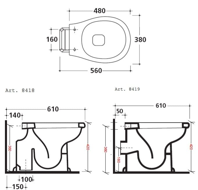 ETHOS 8418 | Wc Wc in ceramica By GALASSIA | design Antonio Pascale