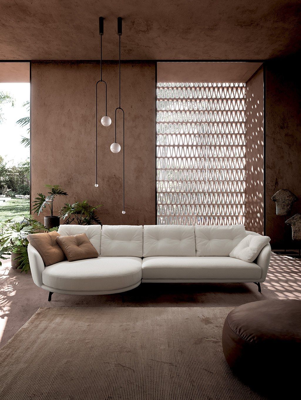 ETHOS | Sofa with chaise longue Ethos Collection By VALENTINI