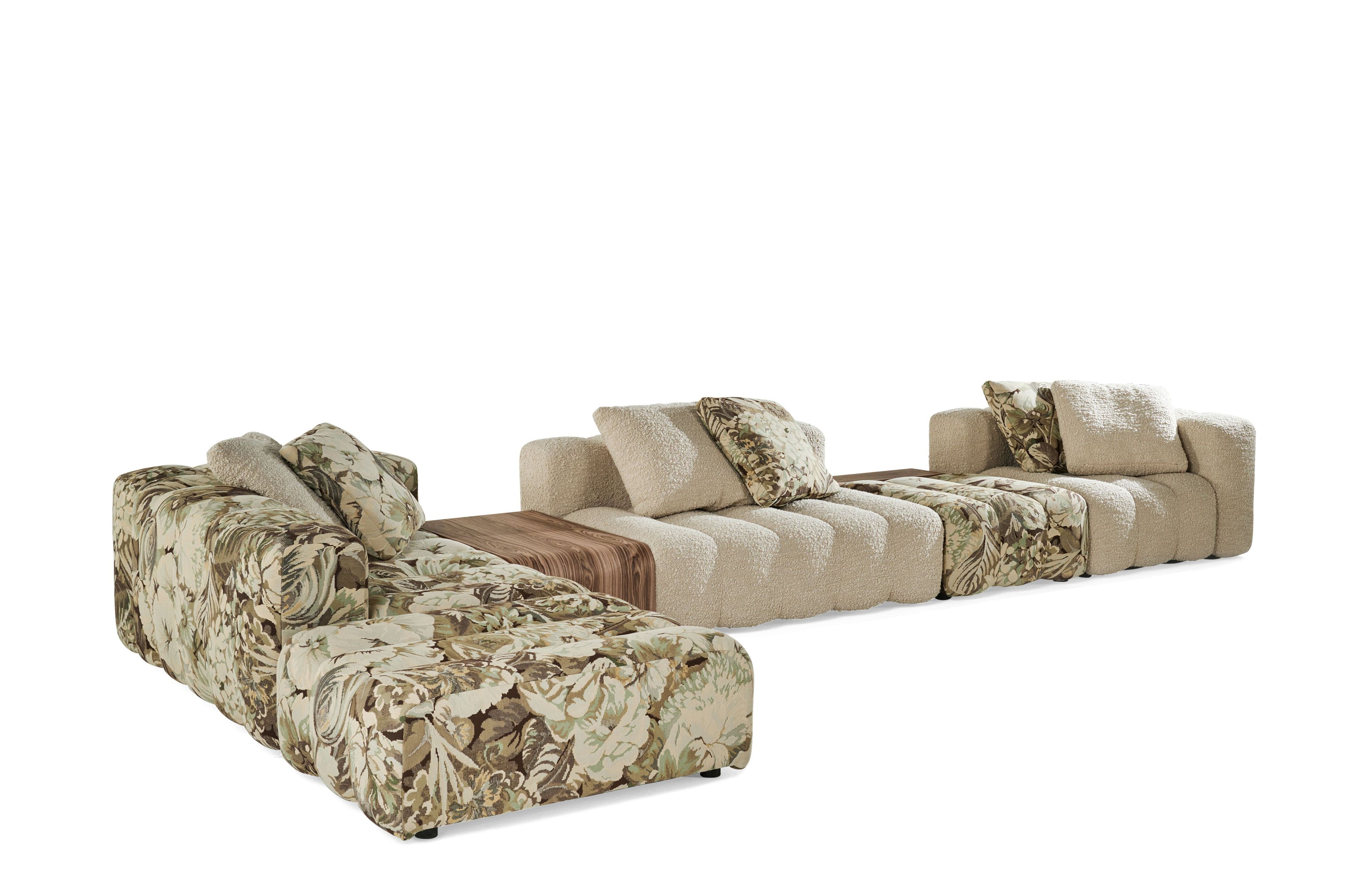 RATIO Corner fabric sofa By ETRO Home Interiors