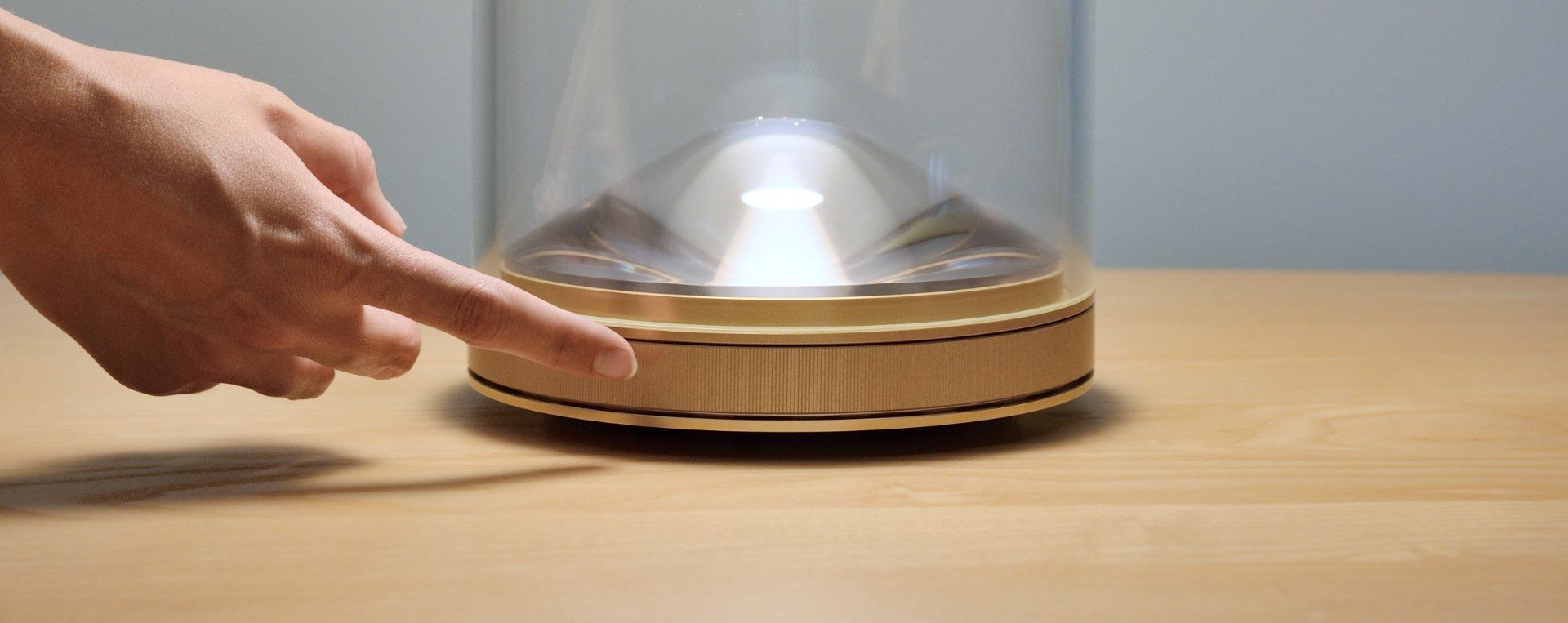 EVA LED glass table lamp with dimmer By Lumina | design Foster + Partners