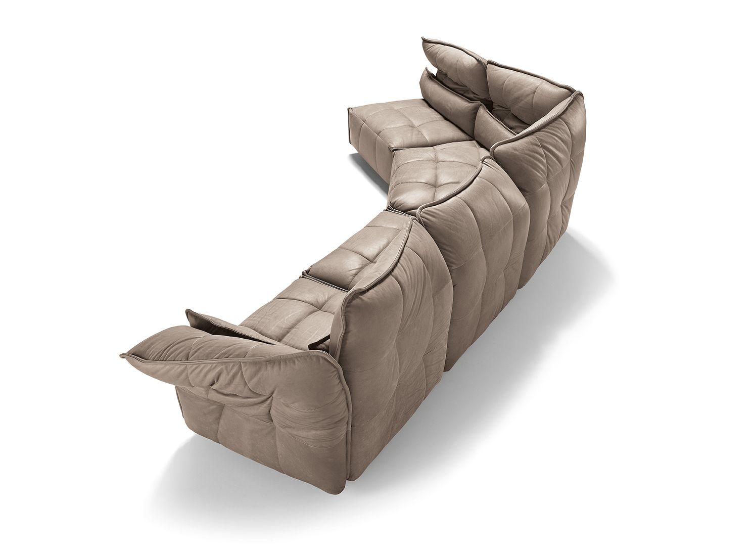 Sectional velvet sofa EVER By Max Divani