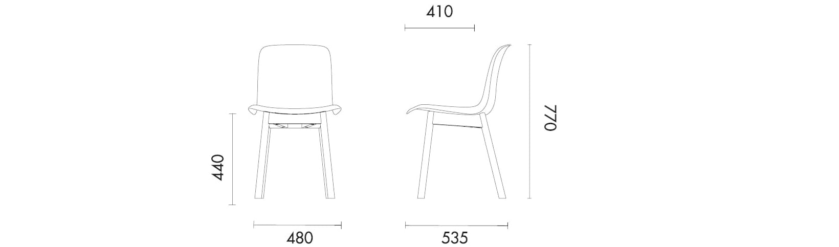 EVERY | Polypropylene chair Polypropylene chair and beech legs By grado ...