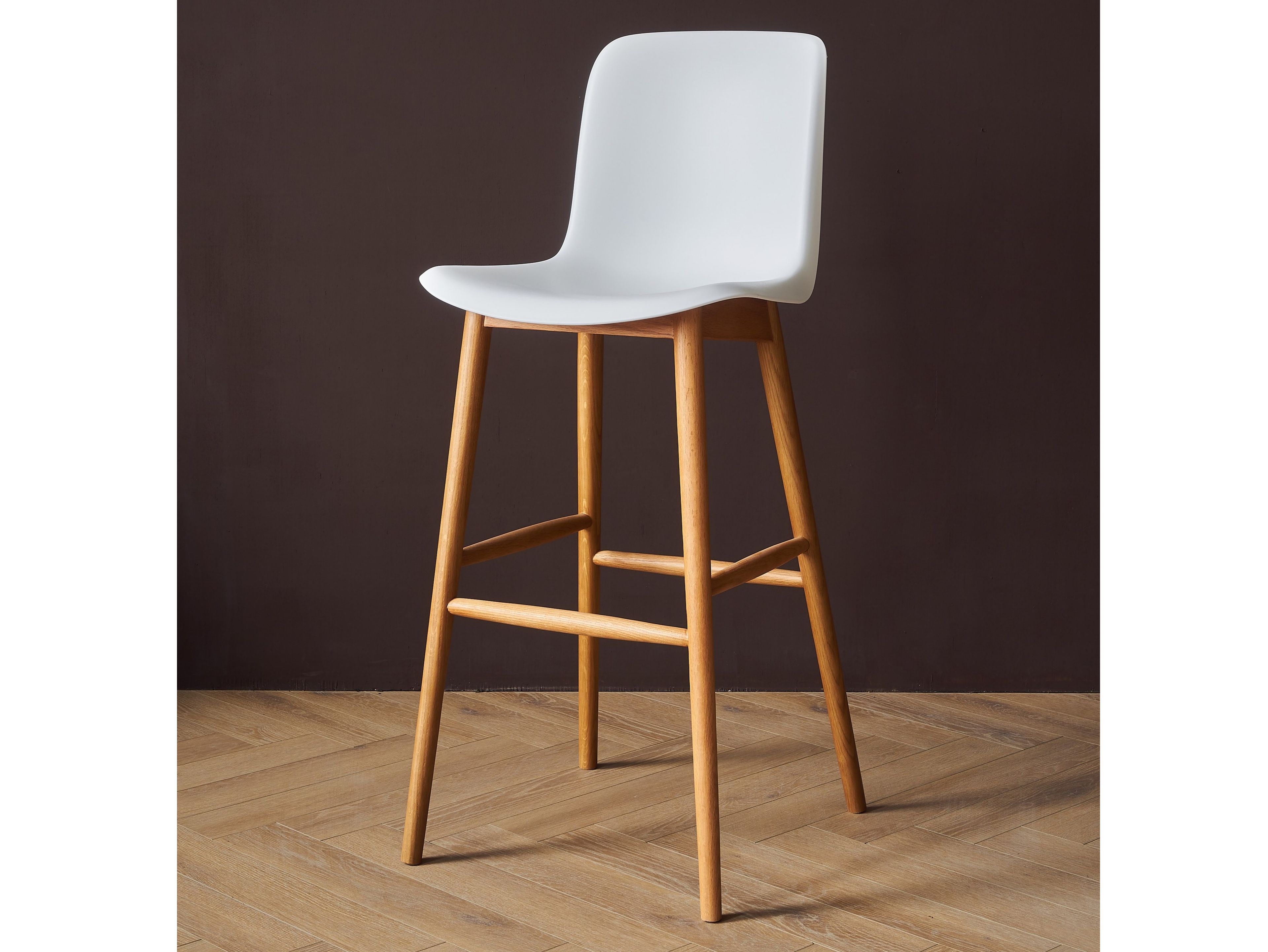 EVERY | Stool High polypropylene stool and beech legs By grado design ...