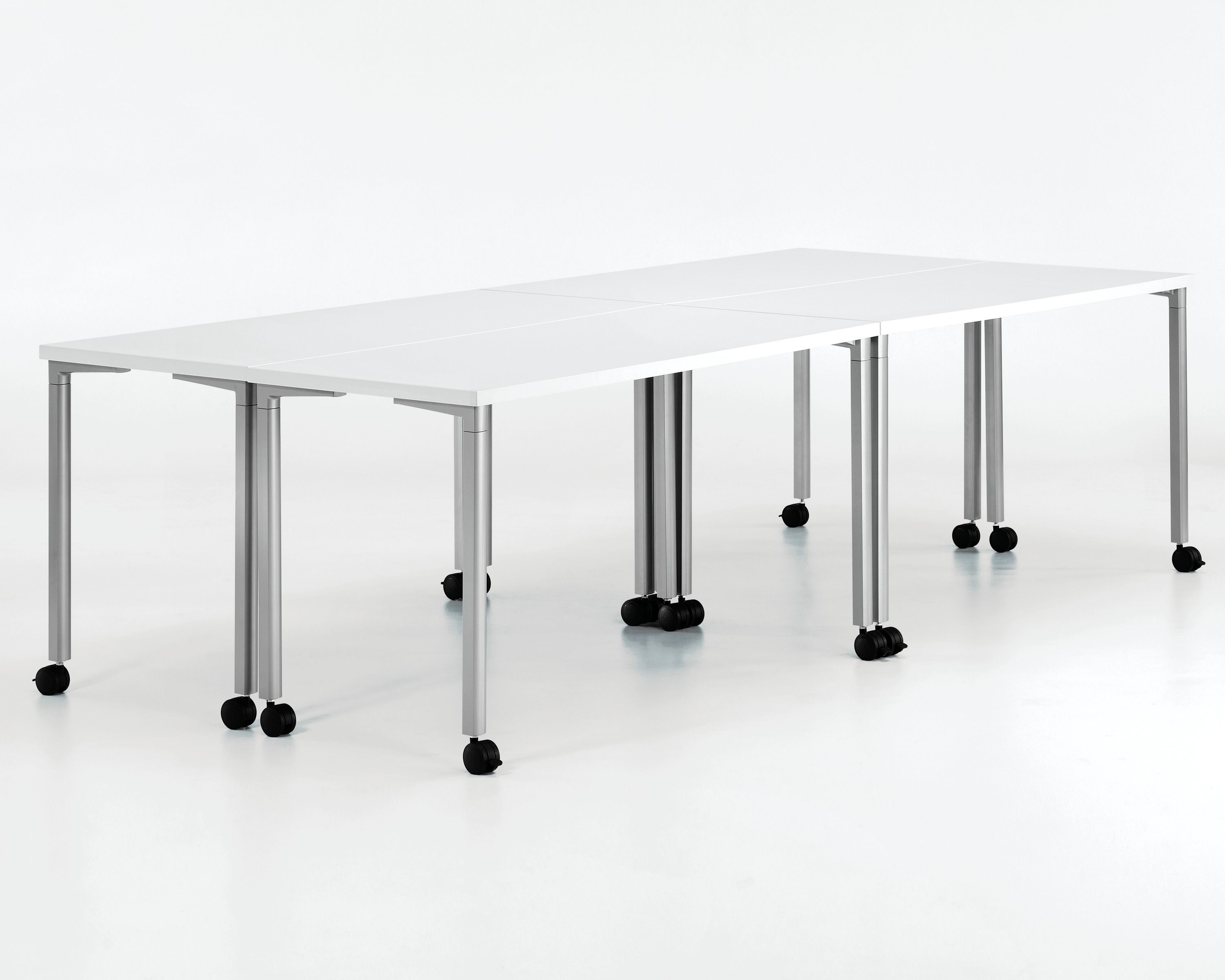 EVERYWHERE | Bench desk with castors Everywhere Collection By Herman ...