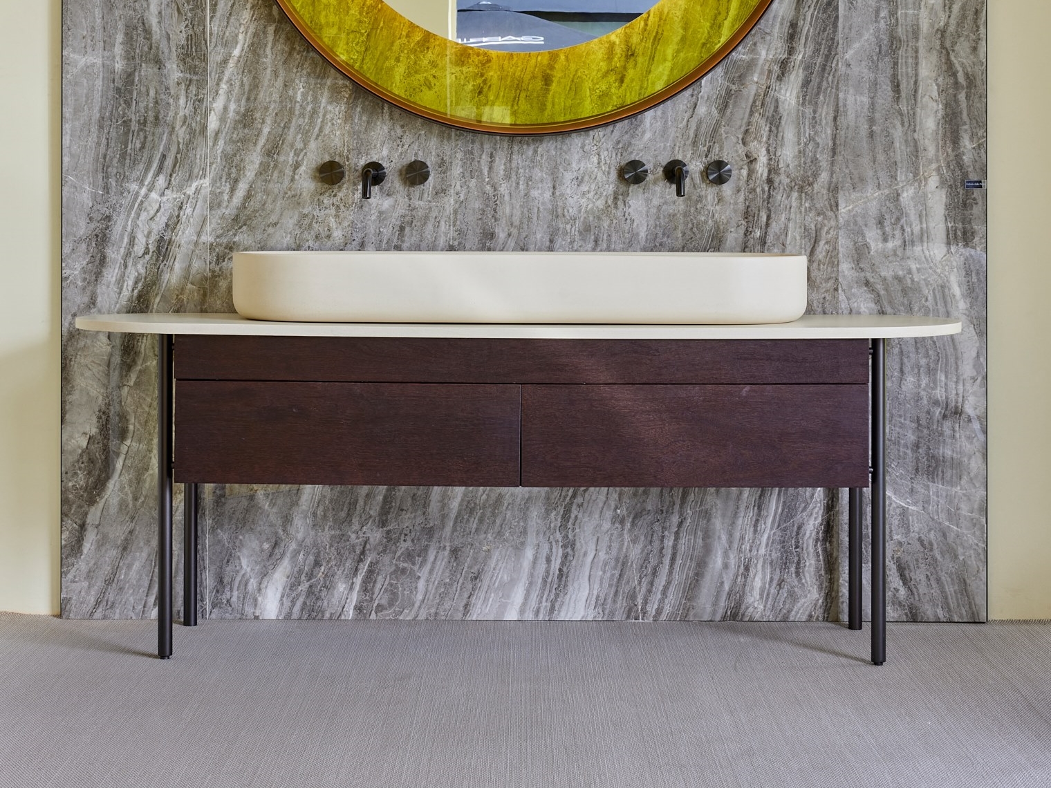 CONCINNITY Floor-standing wooden vanity unit with drawers By Vallvé ...