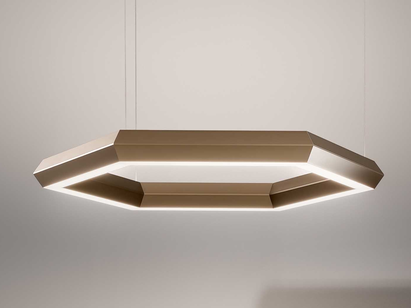 LED metal pendant lamp EXAGON By Olev design Filippo Cannata