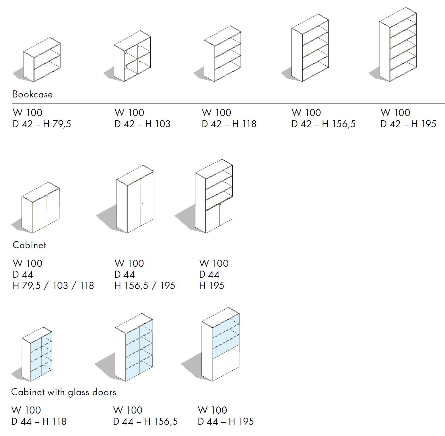 EXECUTIVE CABINETS | Low office shelving Executive Cabinets Collection ...