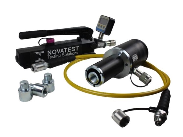 Modular hydraulic system for extraction tests on anchors EXT30 By NOVATEST