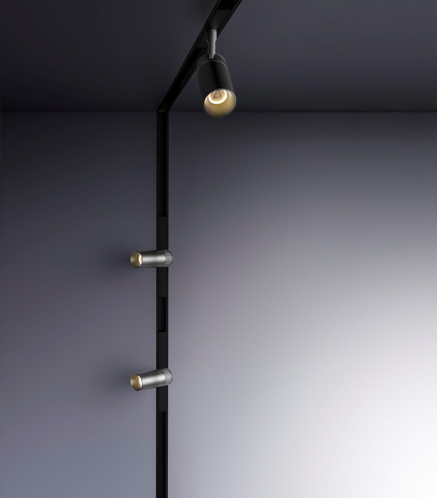 LED metal track-Light EYE SPOT TRACK By Olev design Filippo Cannata