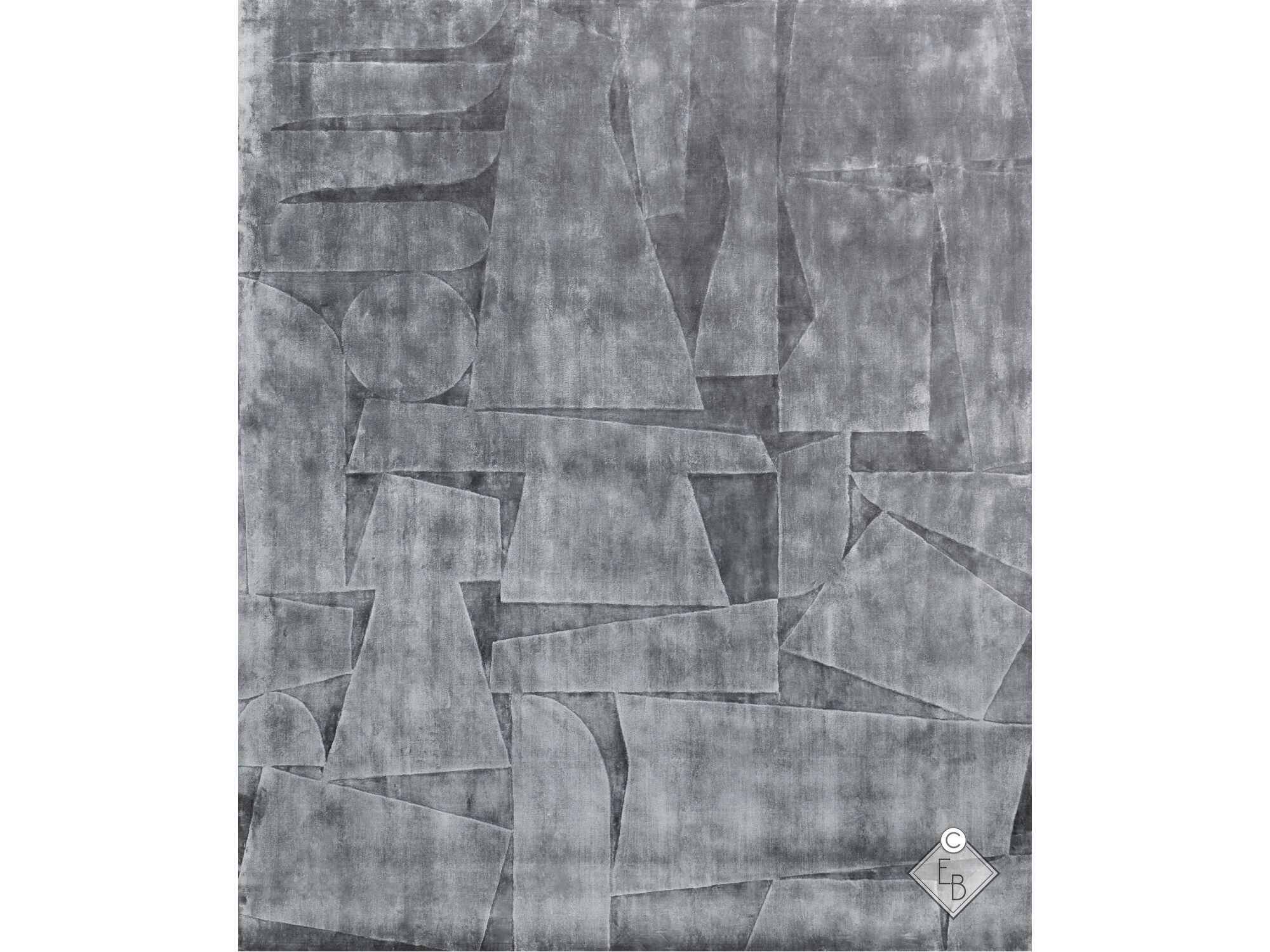 FULTON SILEX Rectangular silk rug By Edition Bougainville