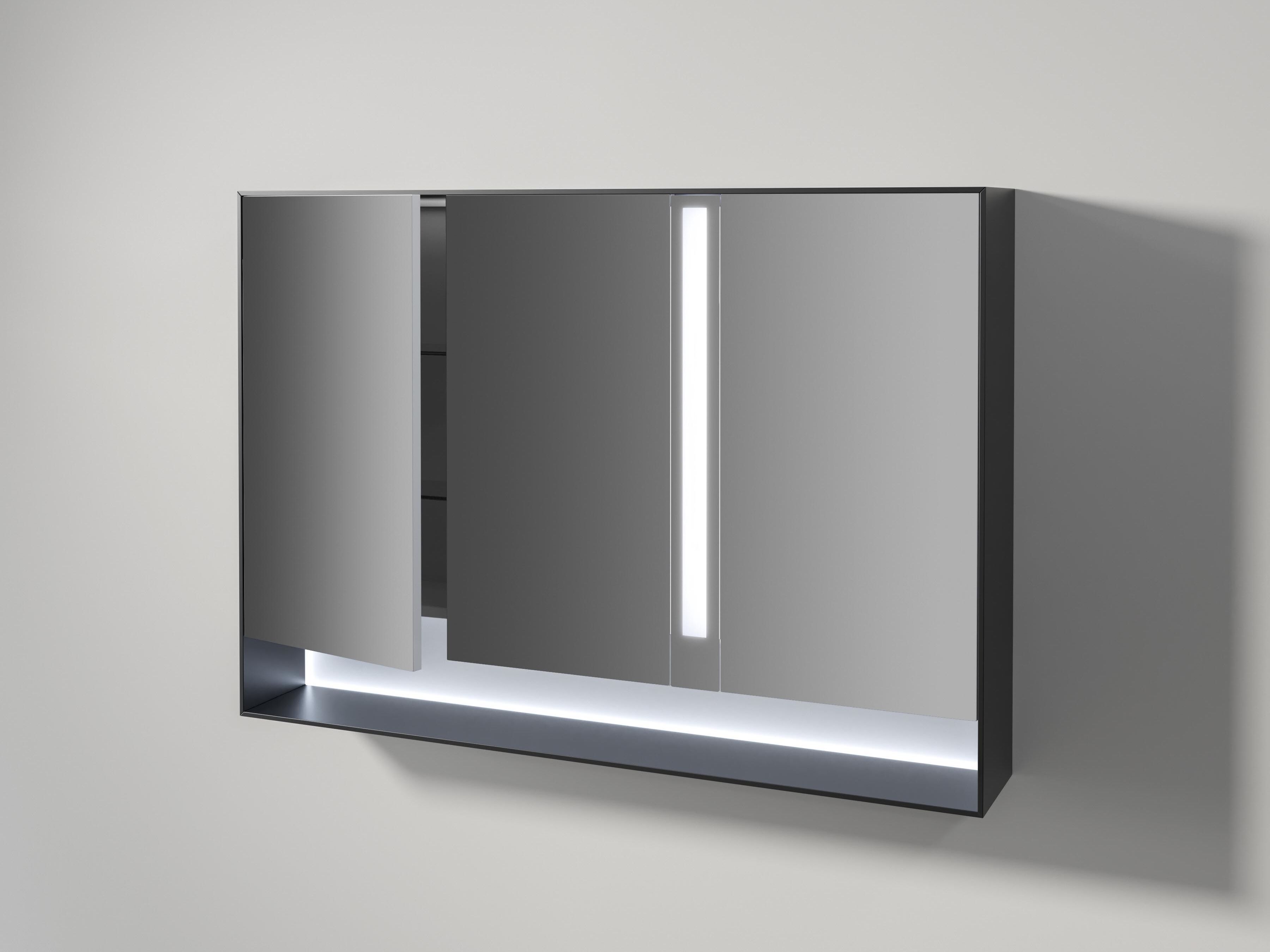 MIRROR WITH HINGED DOOR CONTAINER Miroir By Edoné by Agorà