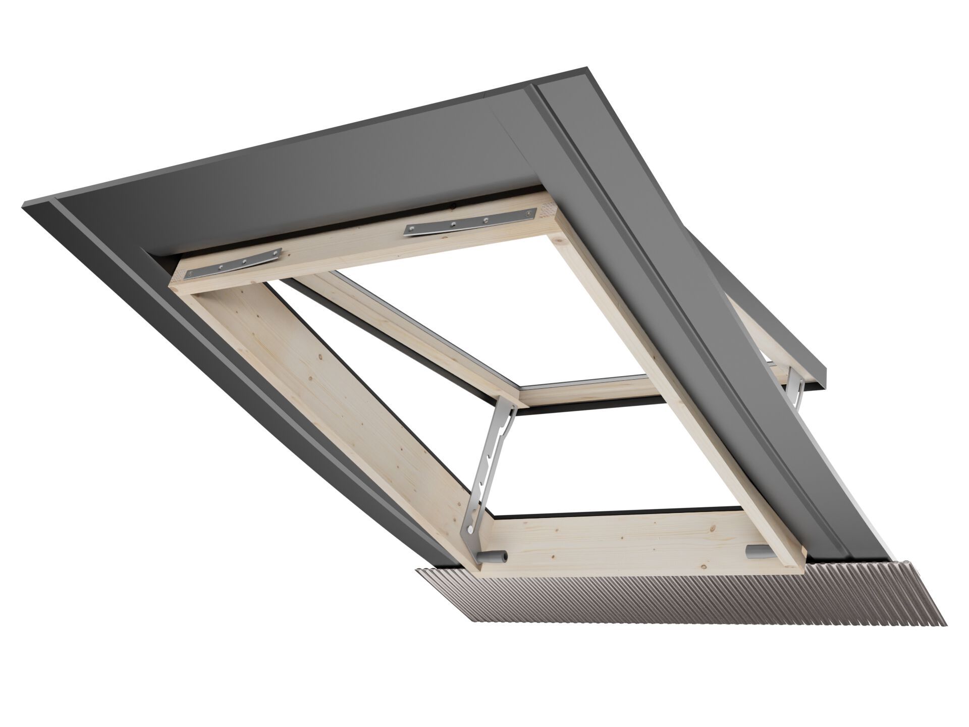 Finestra da tetto a vasistas in alluminio BEST VASISTAS - Emica ...