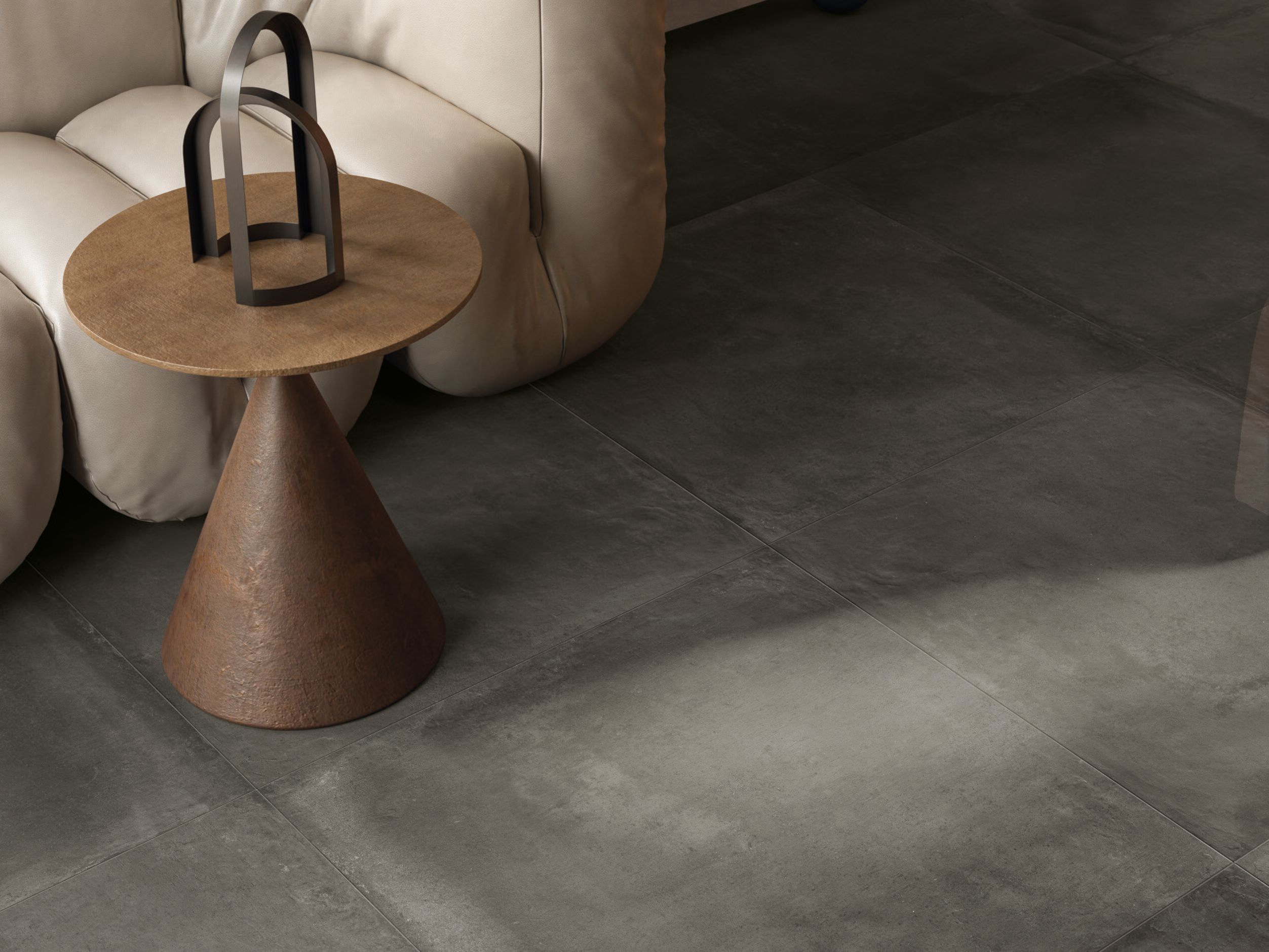 FORME ANTRACITE Porcelain stoneware wall tiles with terracotta effect ...