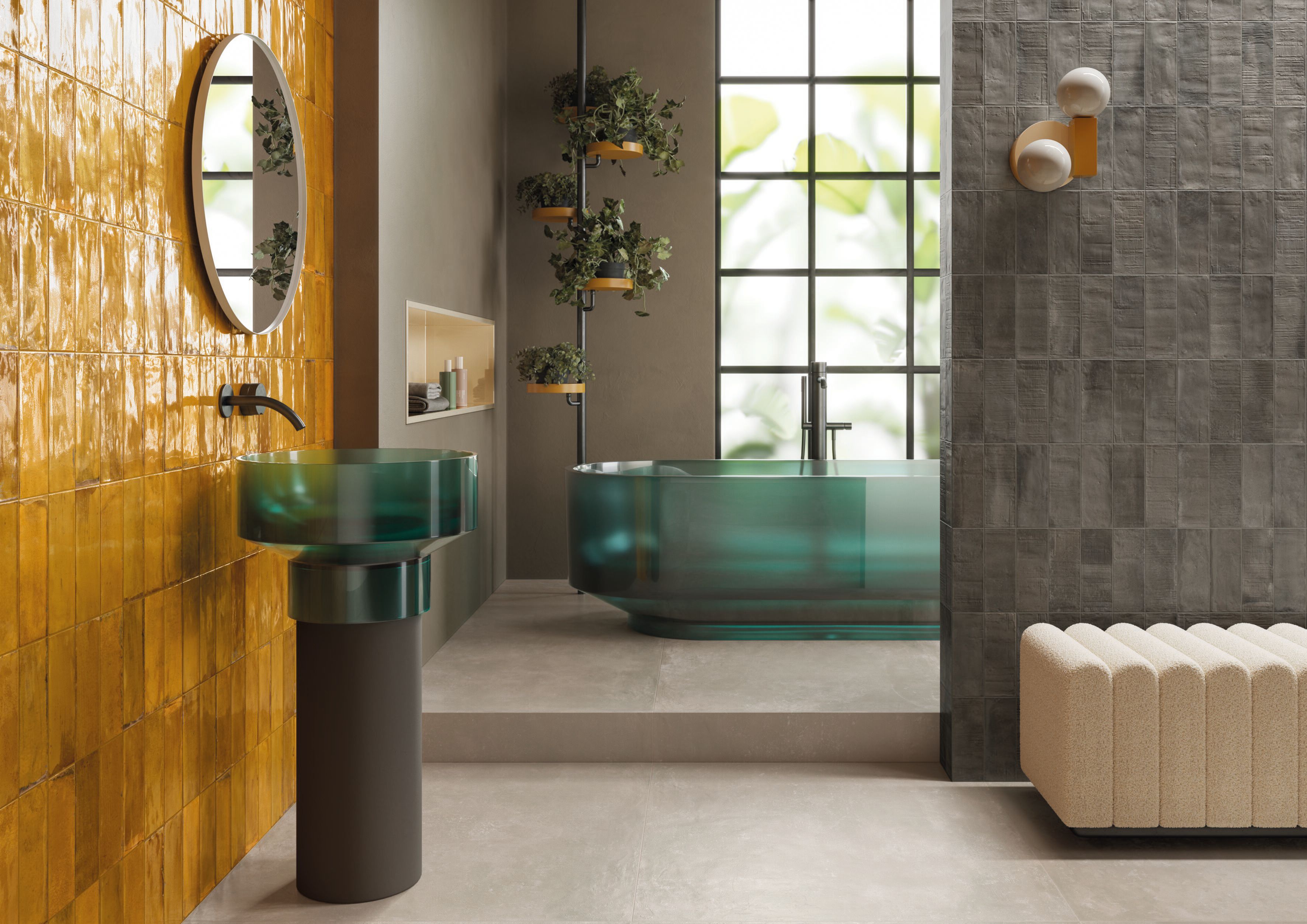 FORME CENERE Rivestimento in gres porcellanato effetto cotto By ...