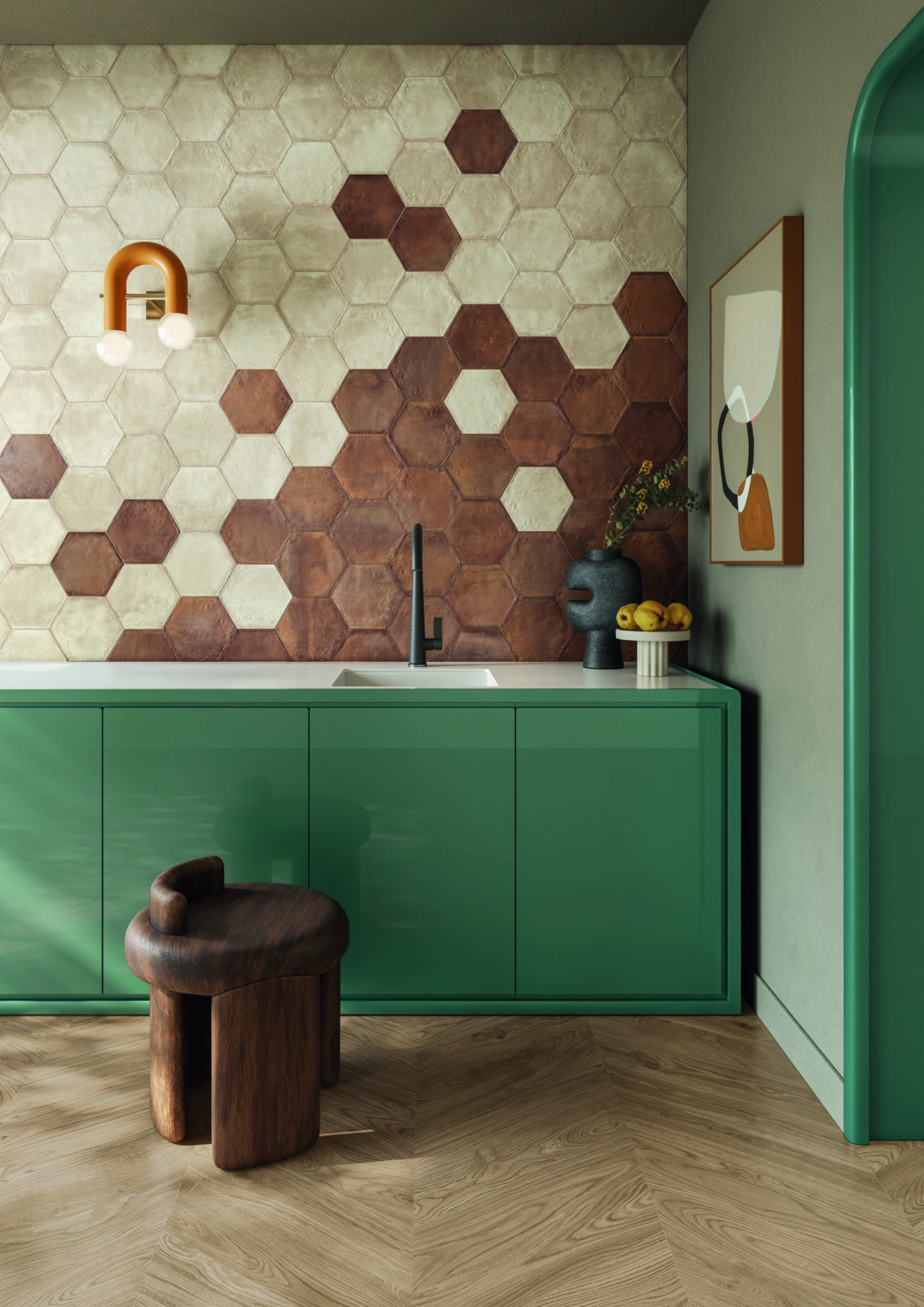 FORME TERRACOTTA Porcelain stoneware wall tiles with terracotta effect By EmilCeramica