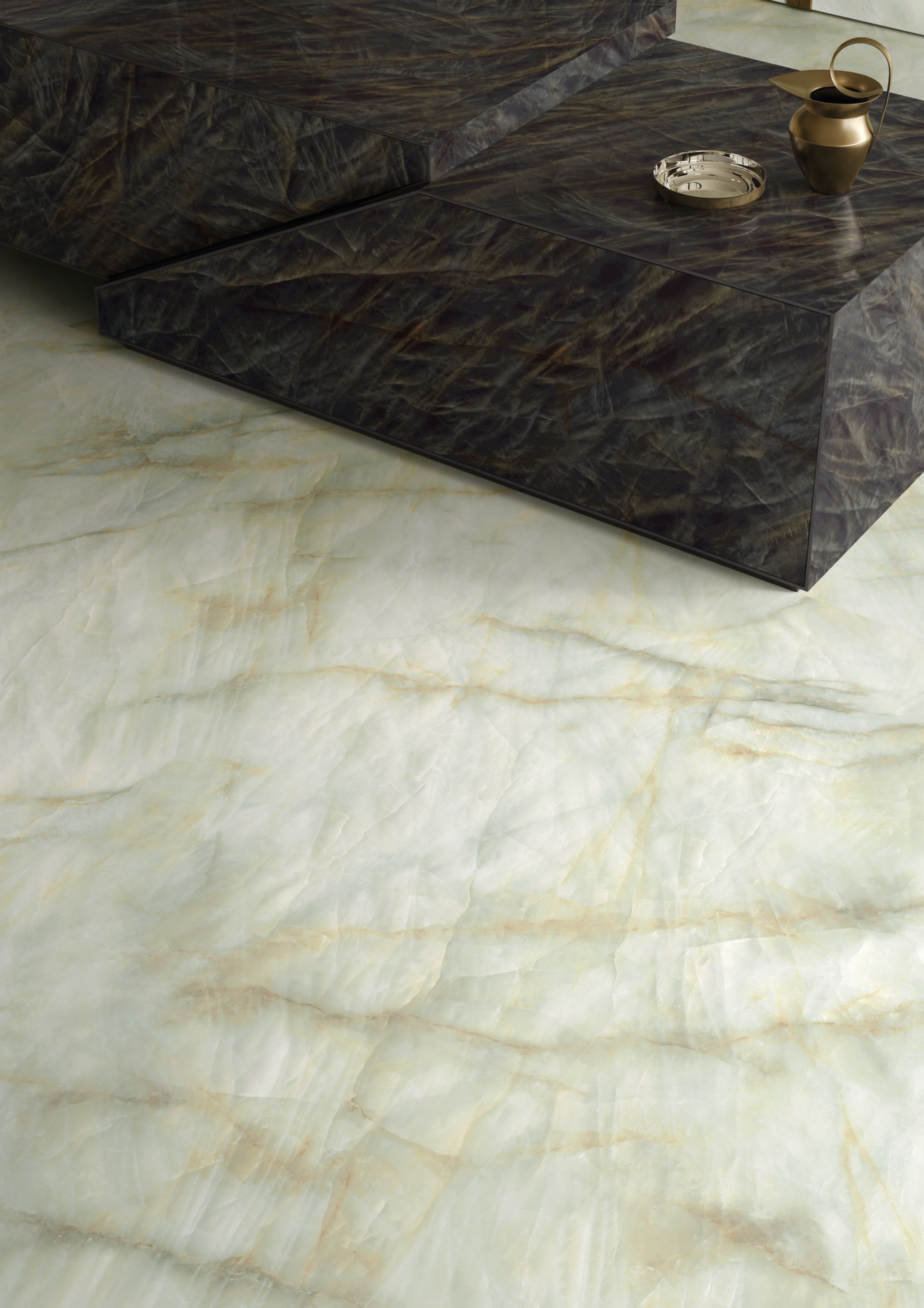 TELE DI MARMO CRYSTAL EXTRA LIGHT GREEN 地板 By EmilCeramica