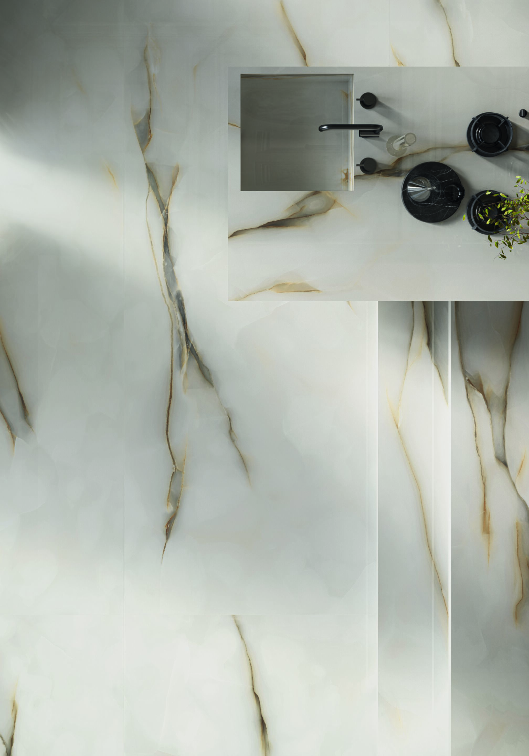 TELE DI MARMO PURE ONYX PERLA Revêtement de sol By EmilCeramica