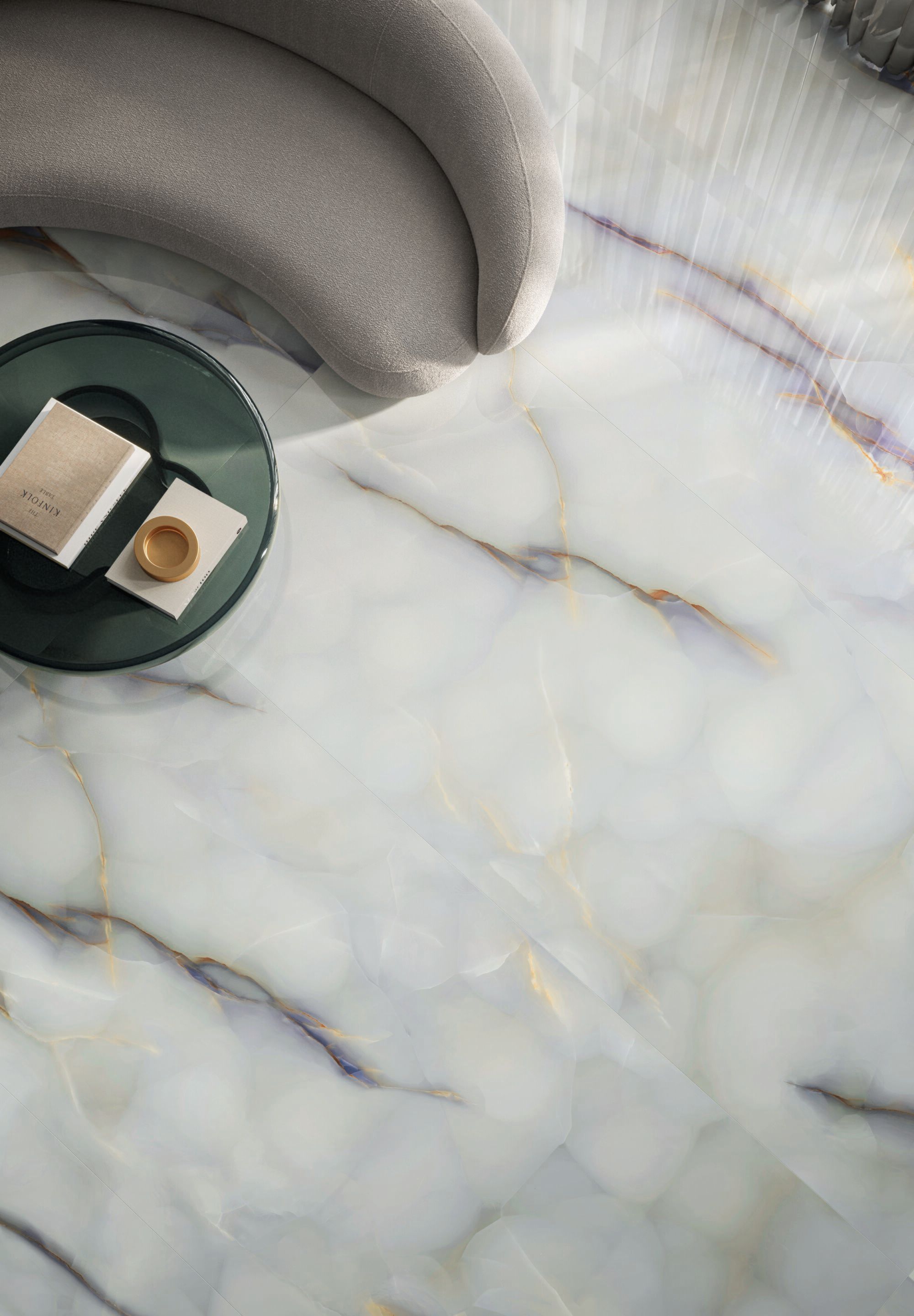 TELE DI MARMO PURE ONYX TURCHESE Flooring By EmilCeramica