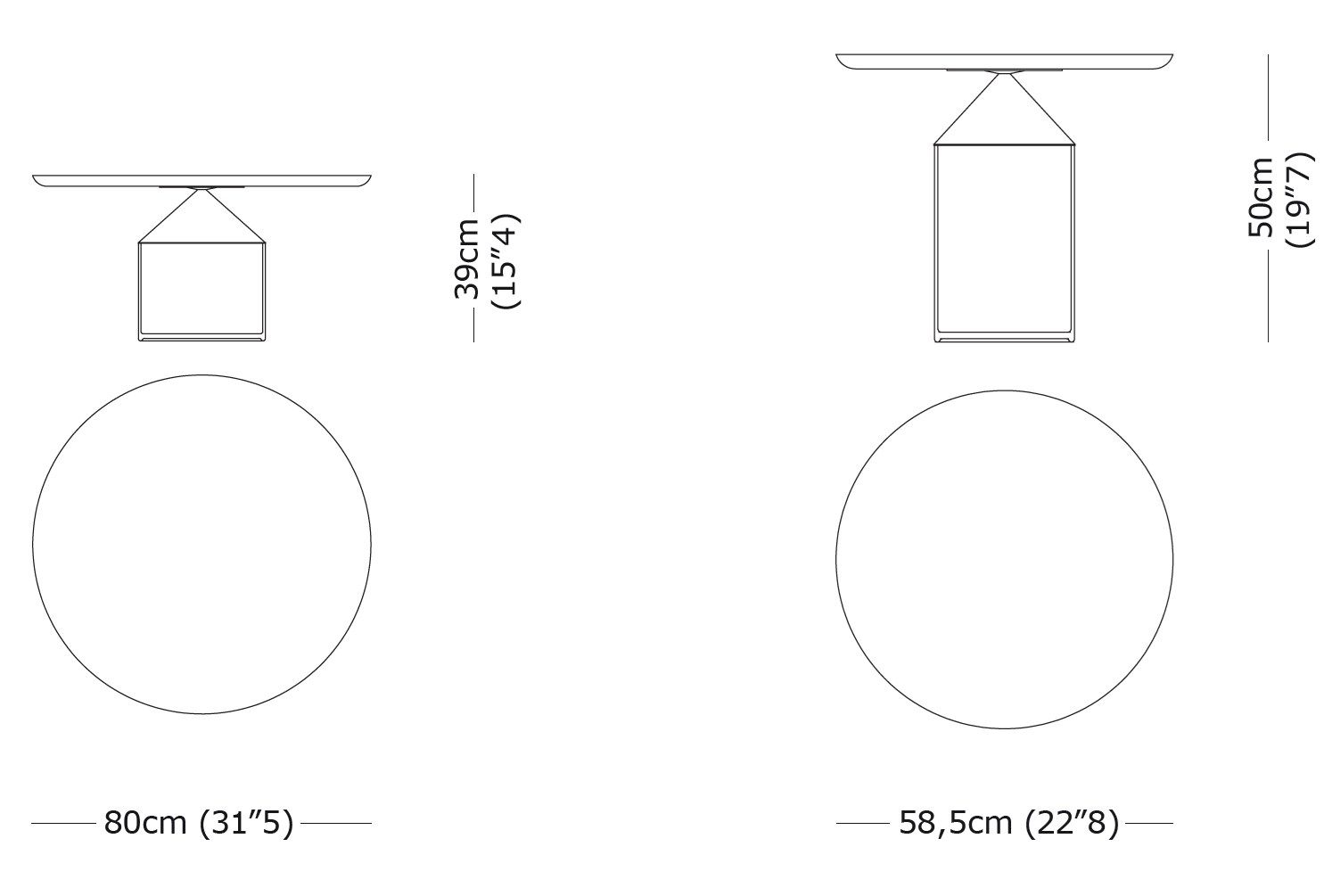 Round blown glass coffee table for living room EQUILIBRE By VeniceM design Massimo Tonetto