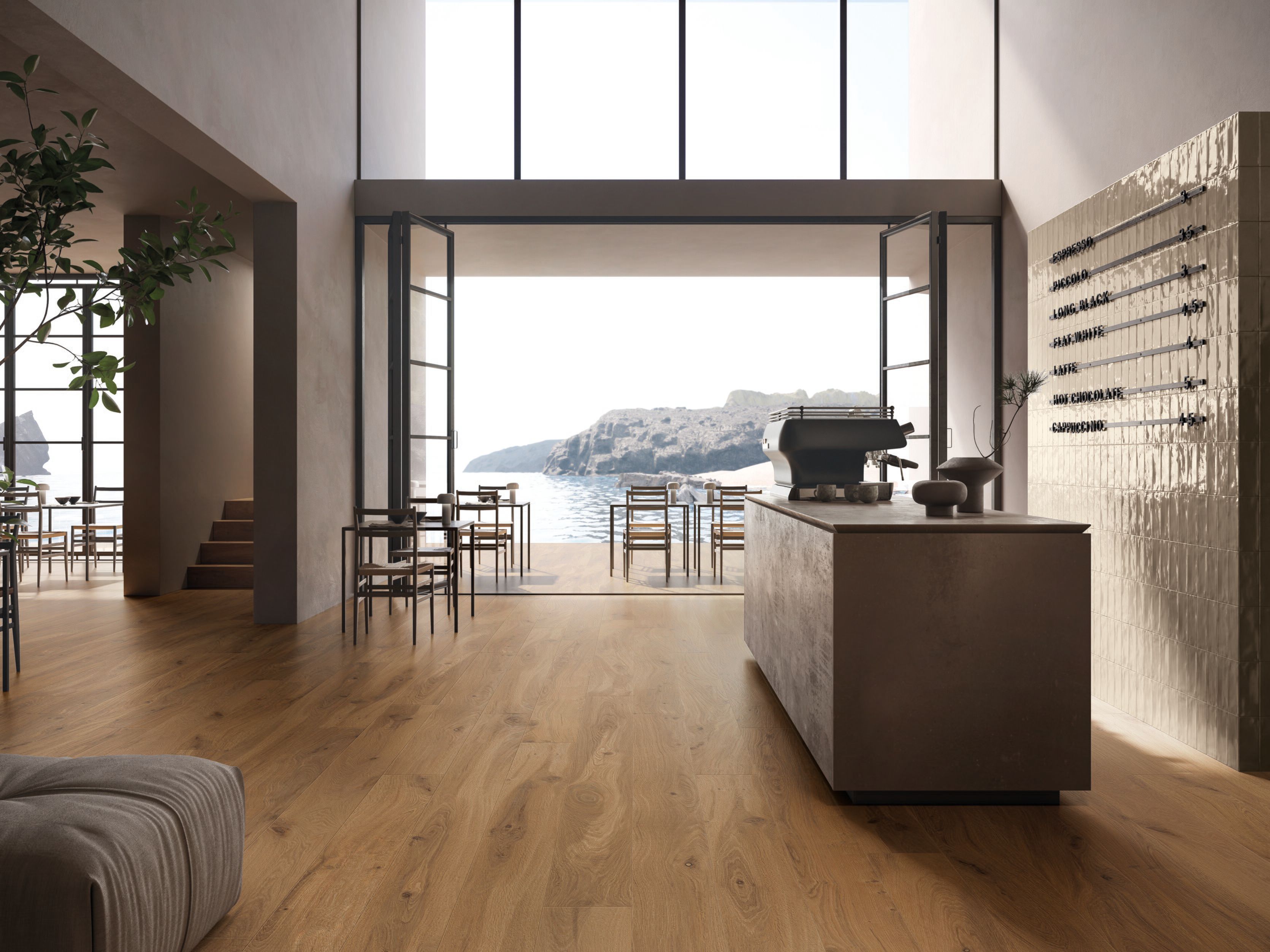 I-WOOD ROVERE IMBRUNITO Porcelain stoneware wall/floor tiles with wood ...