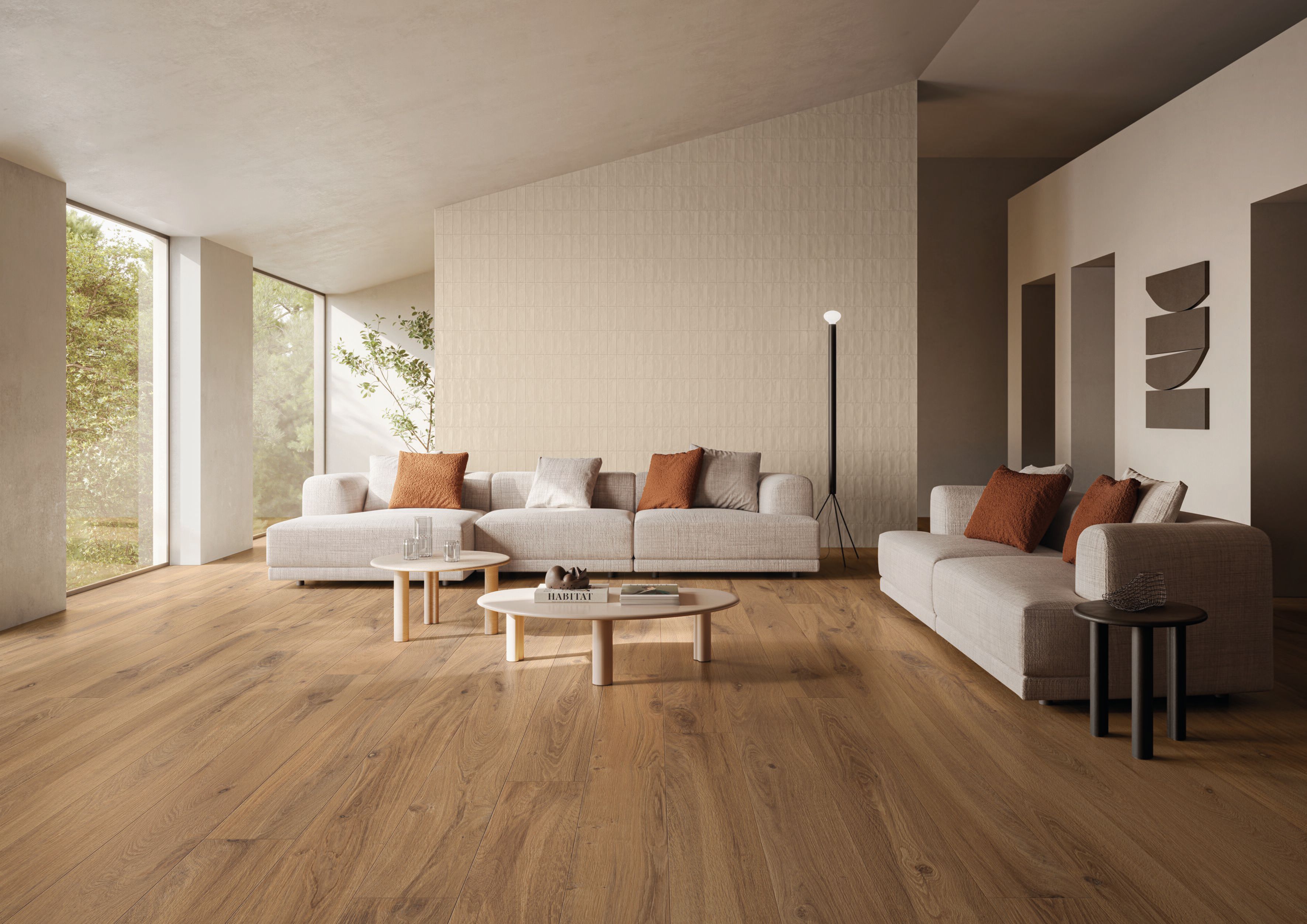 I-WOOD ROVERE IMBRUNITO Porcelain stoneware wall/floor tiles with wood ...