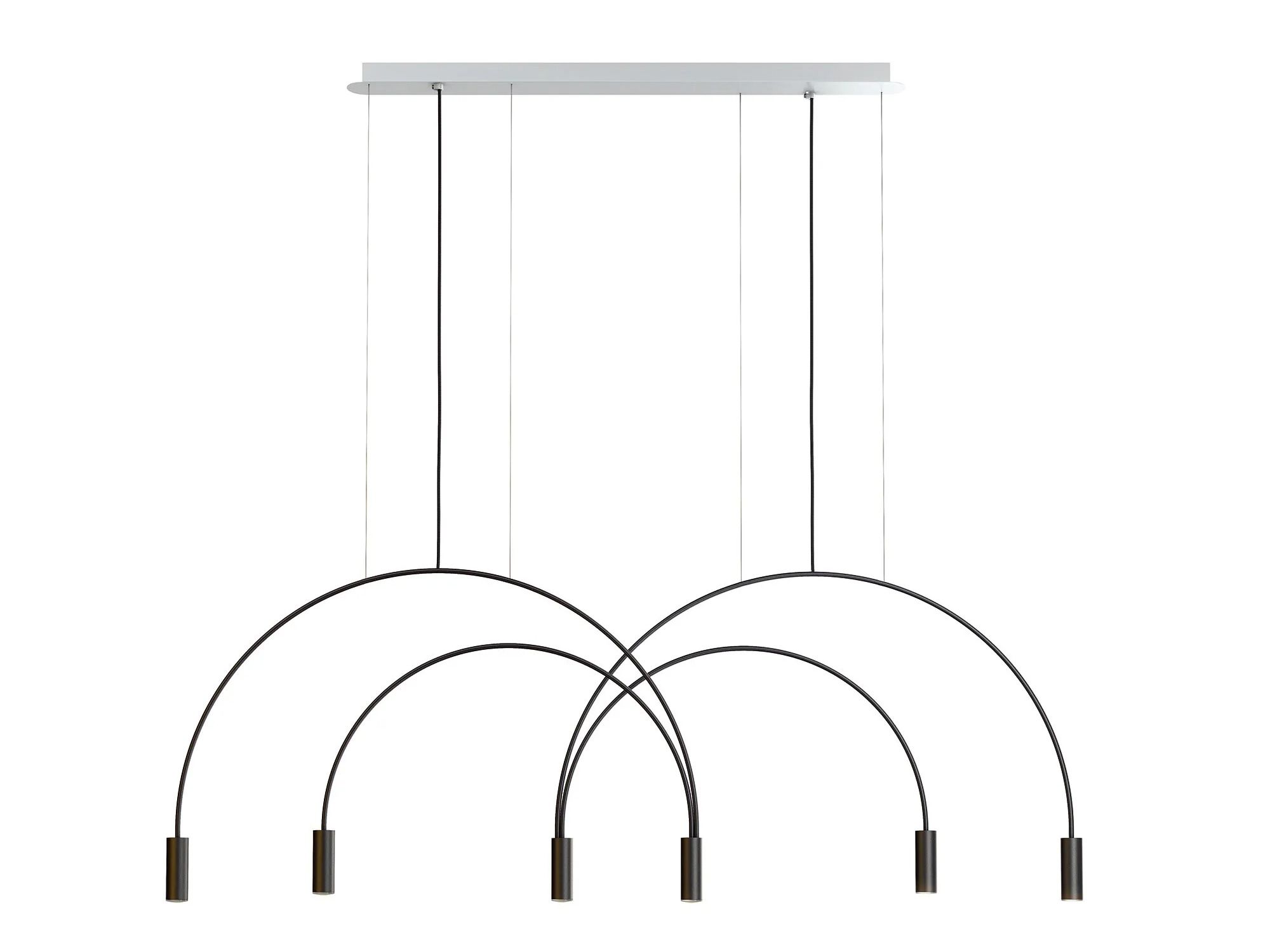 VOLTA LED aluminium chandelier By Estiluz