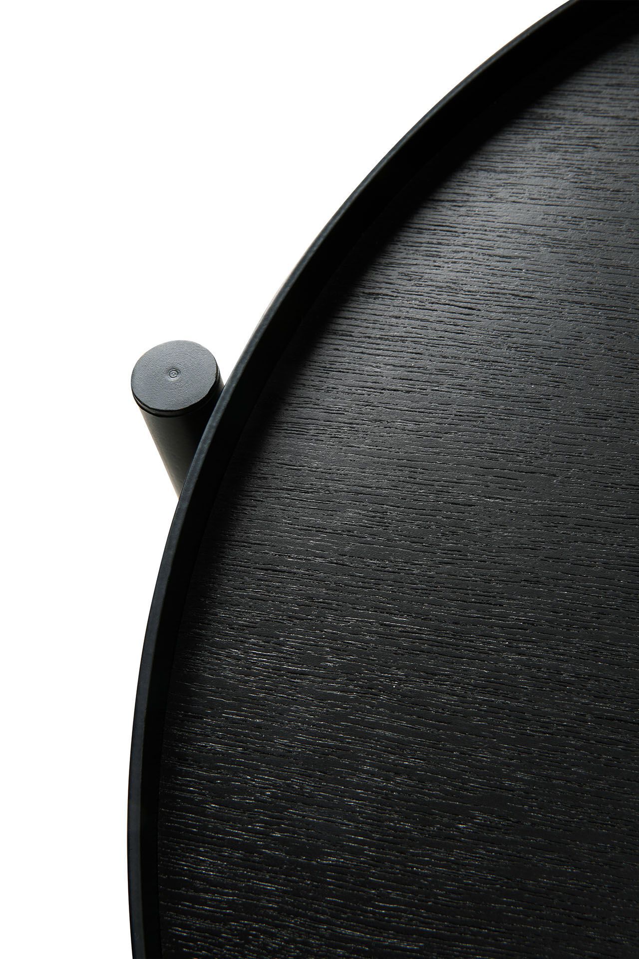 SWIVEL TRAY Adjustable round painted metal coffee table By Ethnicraft