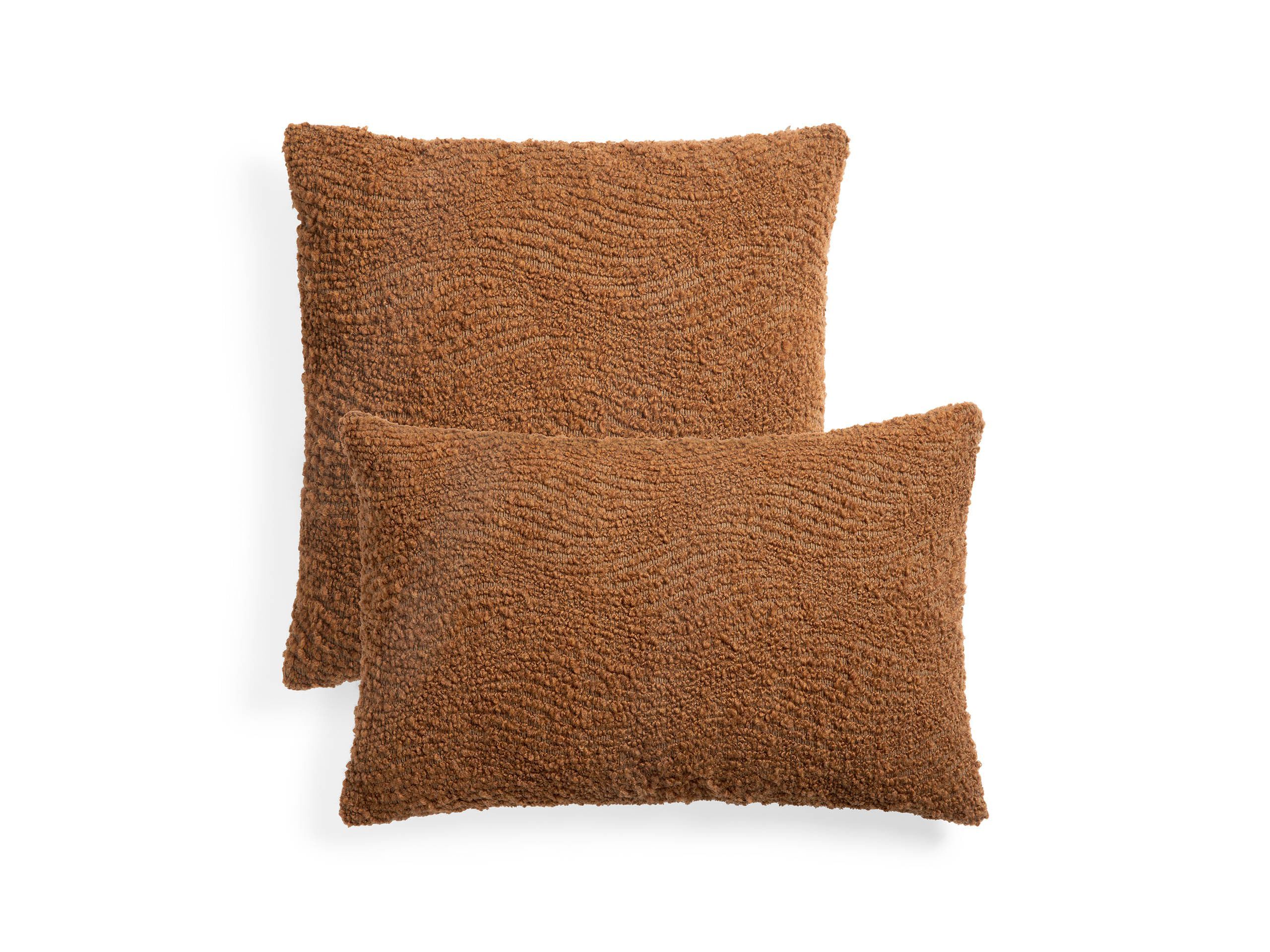 WAVE CINNAMON Rectangular fabric cushion By Ethnicraft