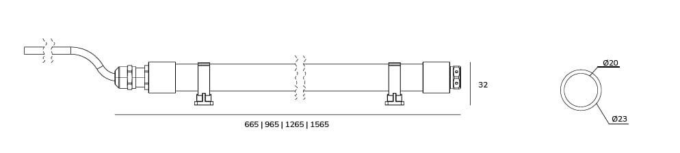 REGULED TP SL Perfil lineal de exterior By Exporlux