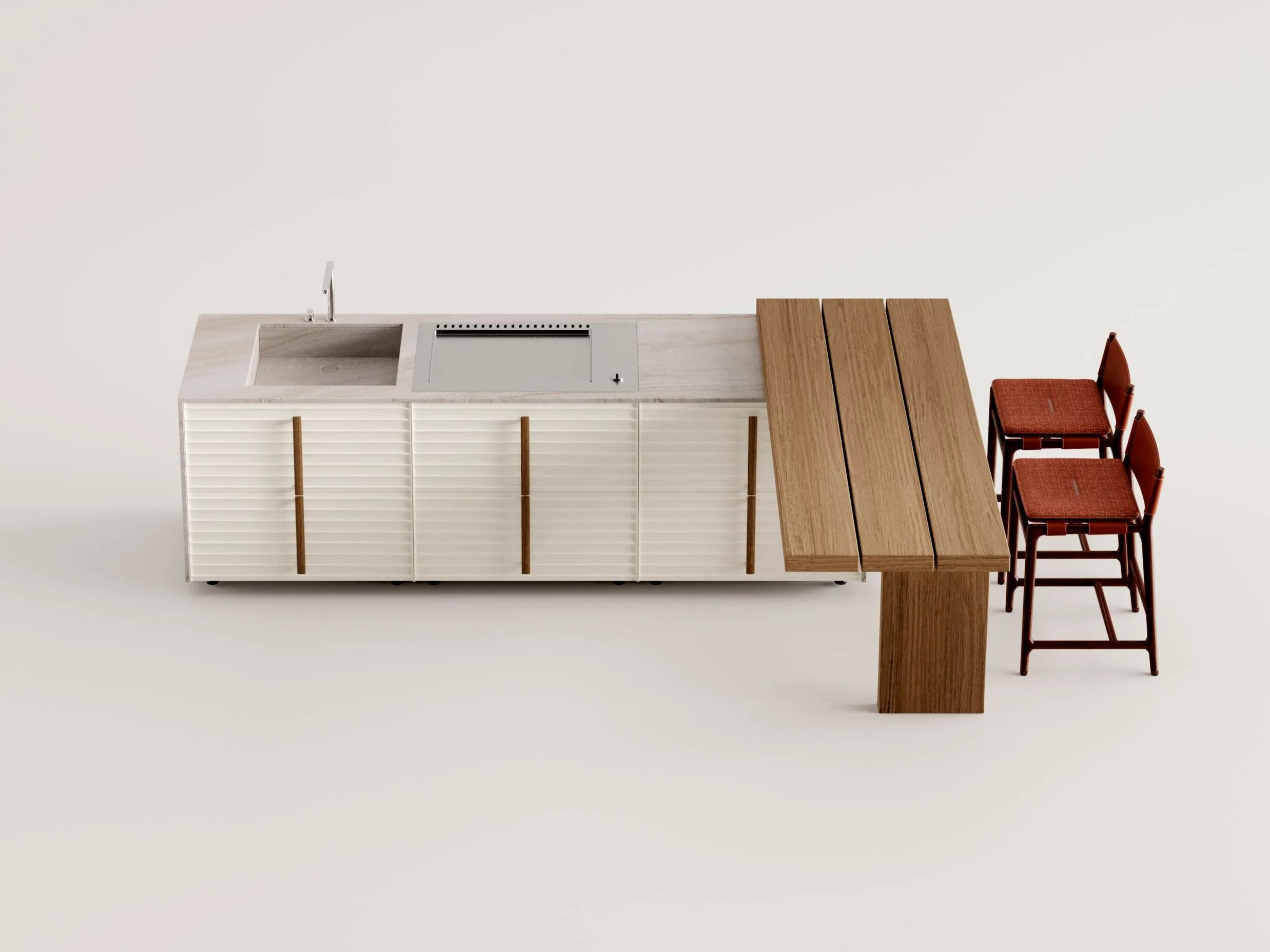 AMALFI KITCHEN Outdoor kitchen By Exteta