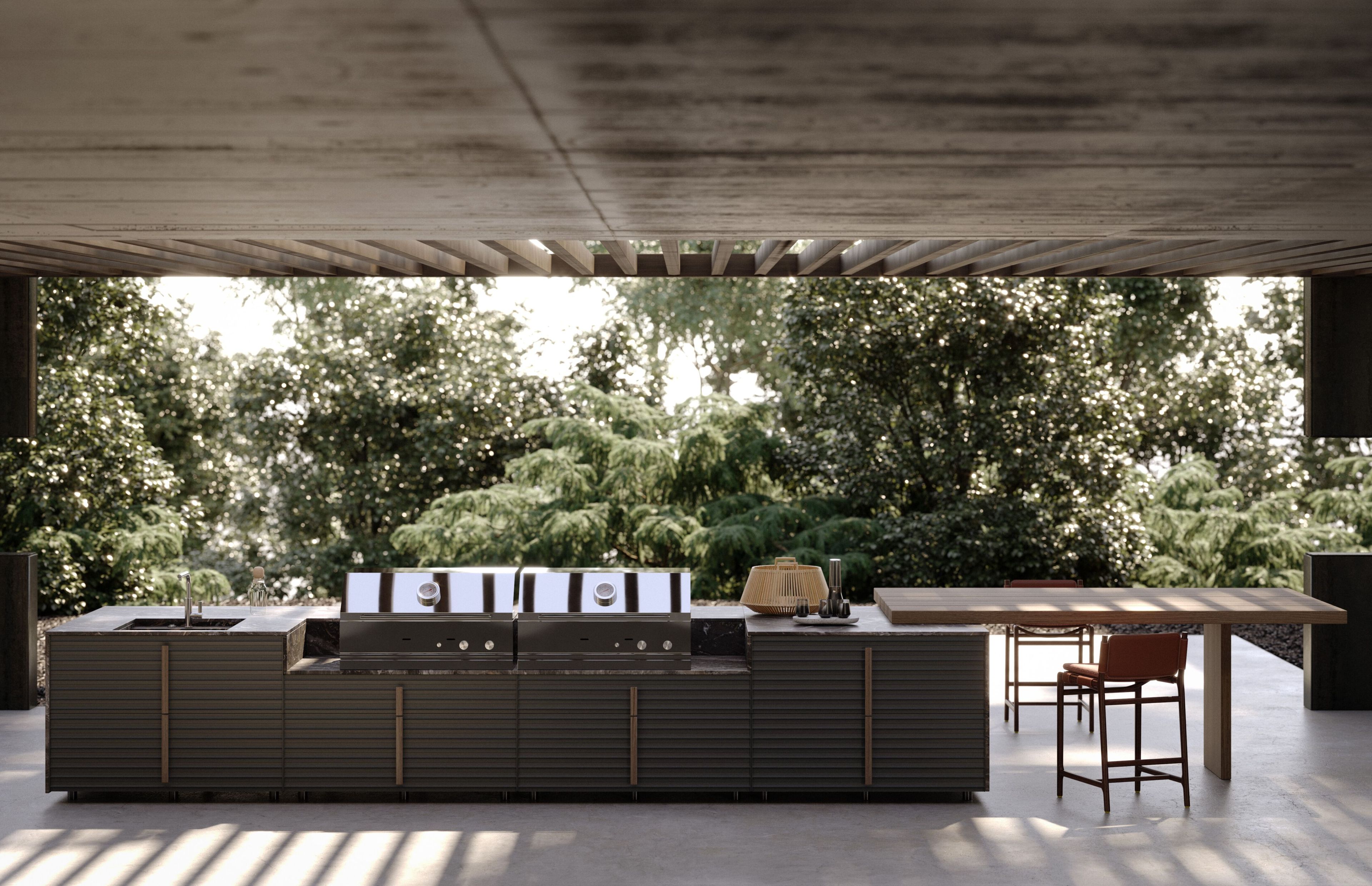 AMALFI KITCHEN Outdoor kitchen By Exteta