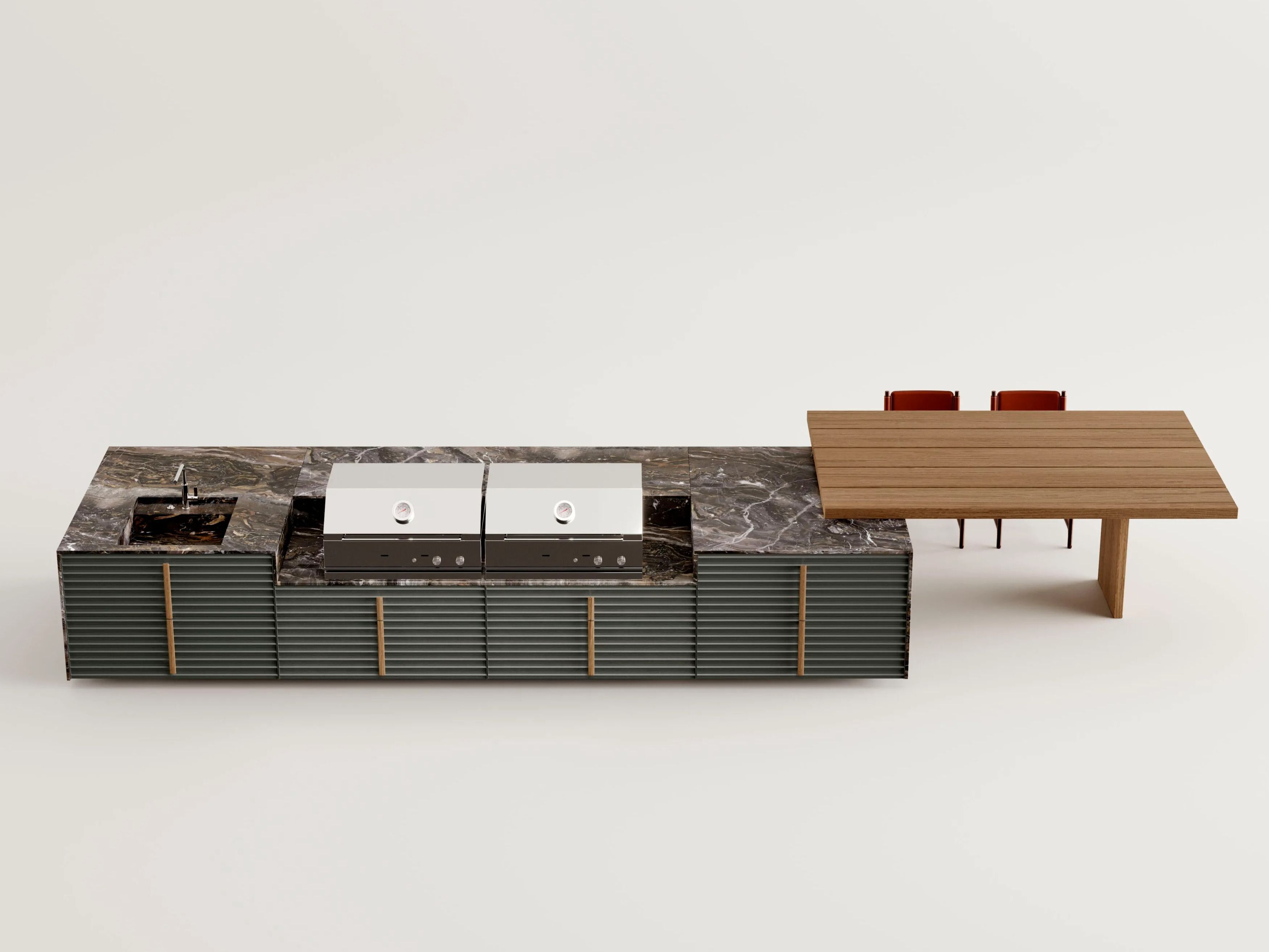 AMALFI KITCHEN Outdoor kitchen By Exteta