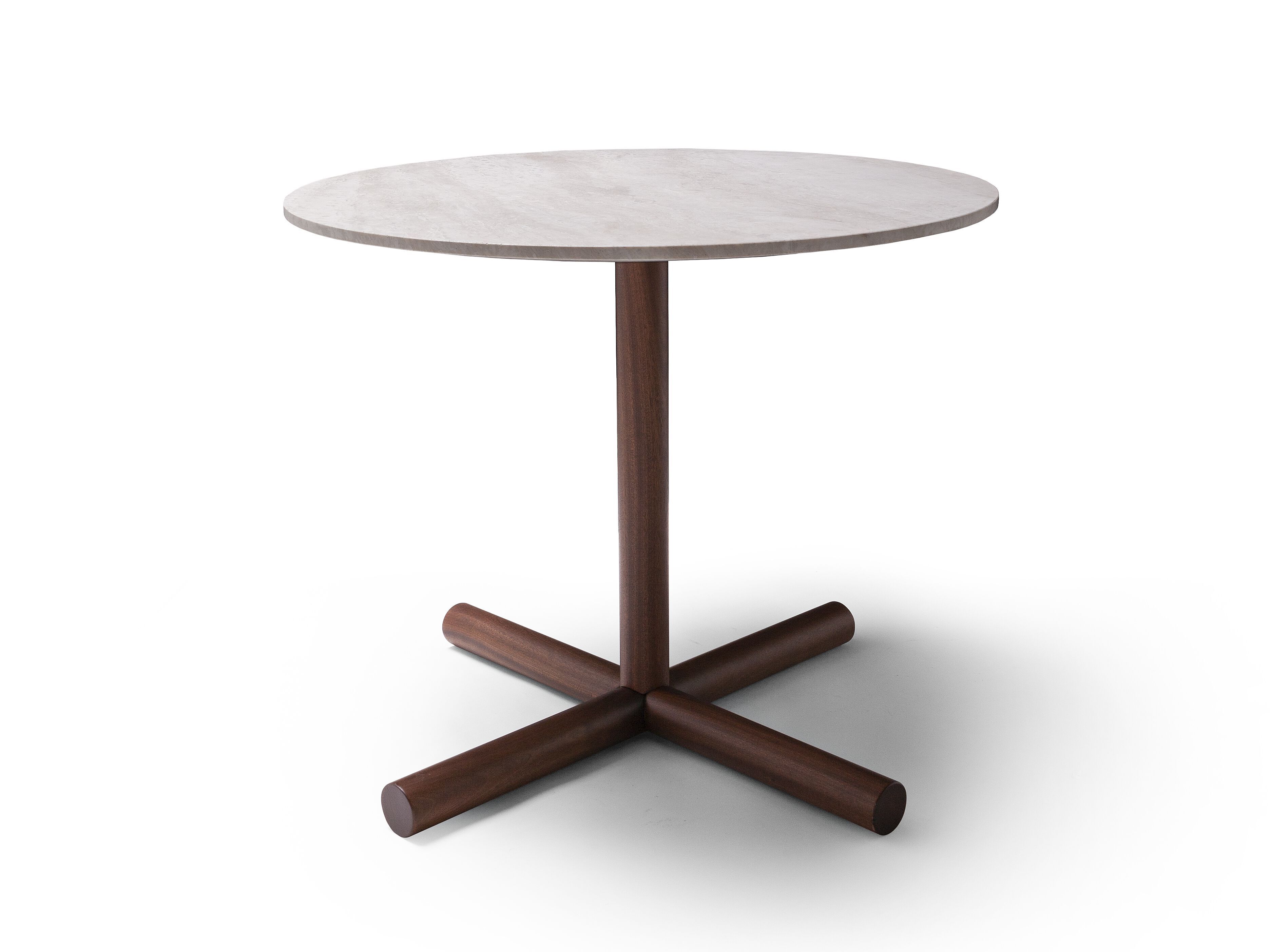 HELIX Mahogany garden side table By Exteta