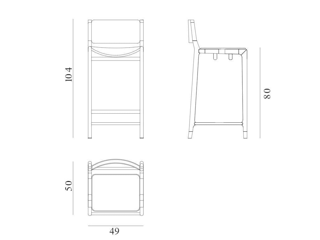 LEVANTE Stool By Exteta