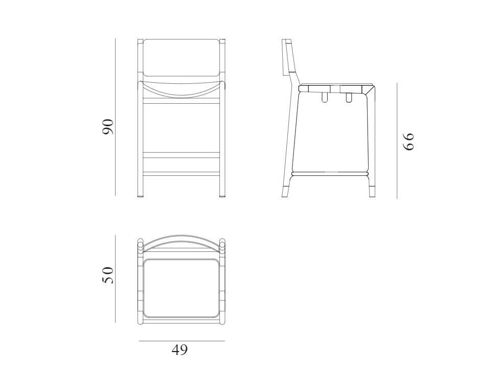 LEVANTE Stool By Exteta