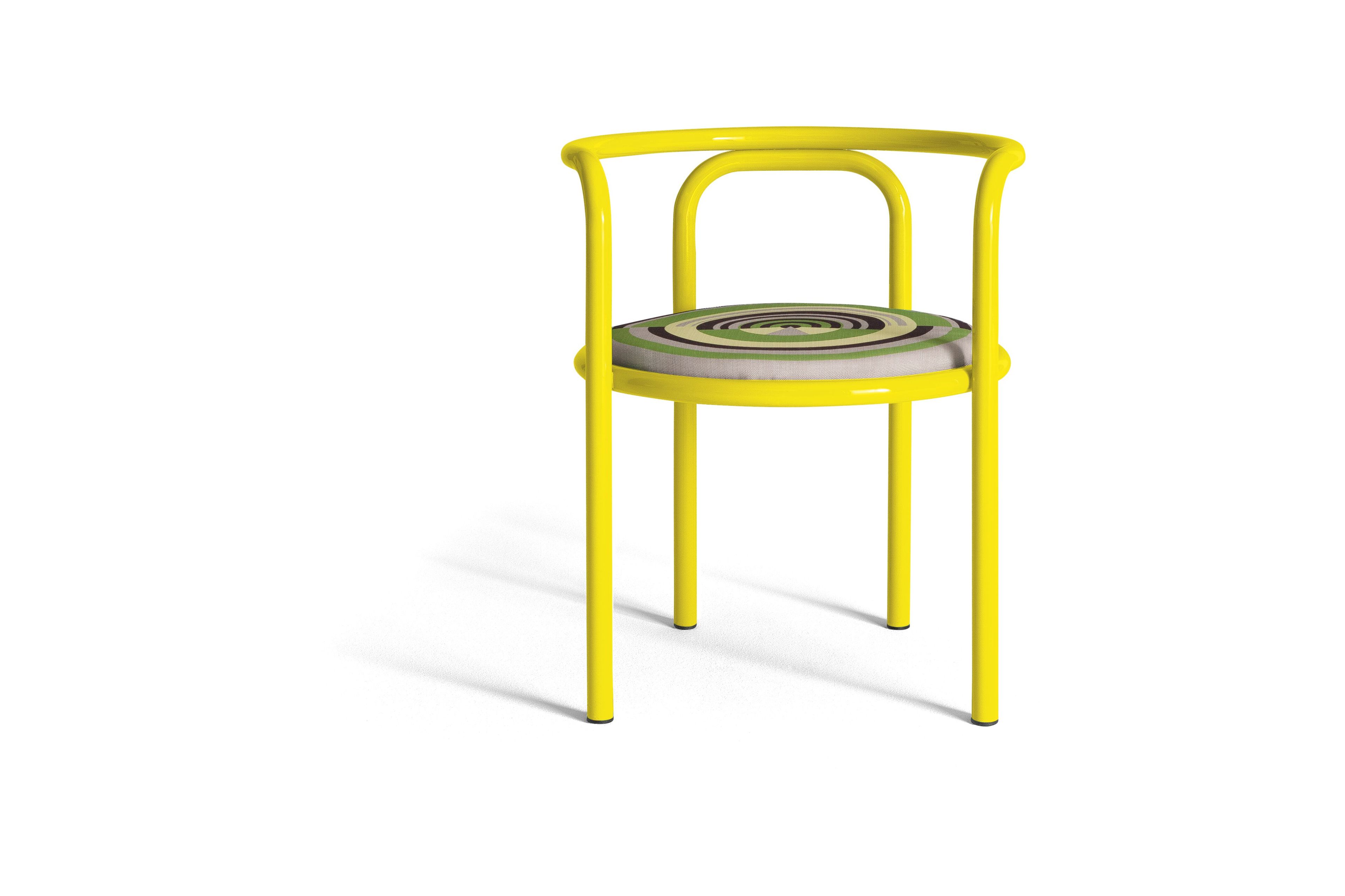 LOCUS SOLUS Powder coated steel garden chair By Exteta