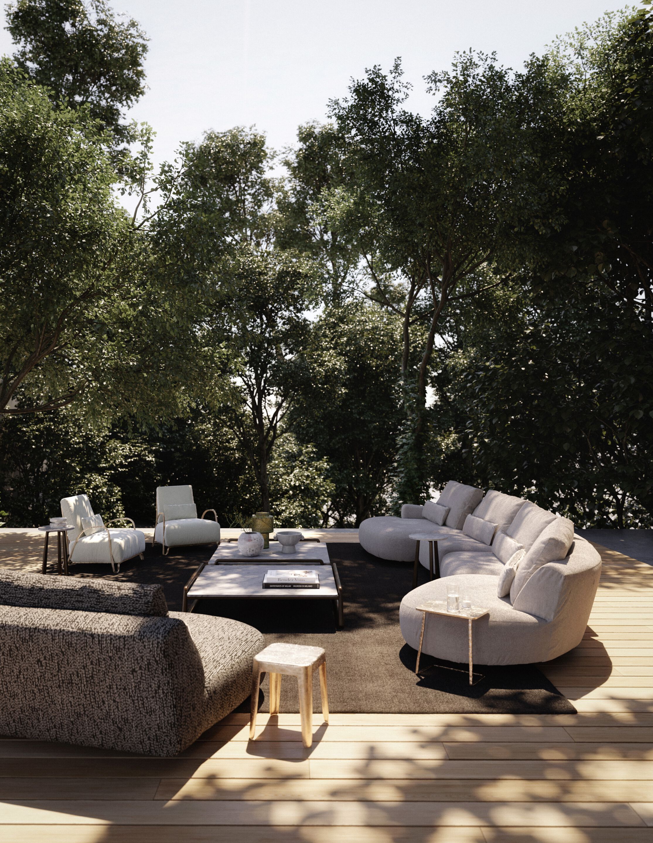 MOONLIGHT HIGH Garden armchair By Exteta